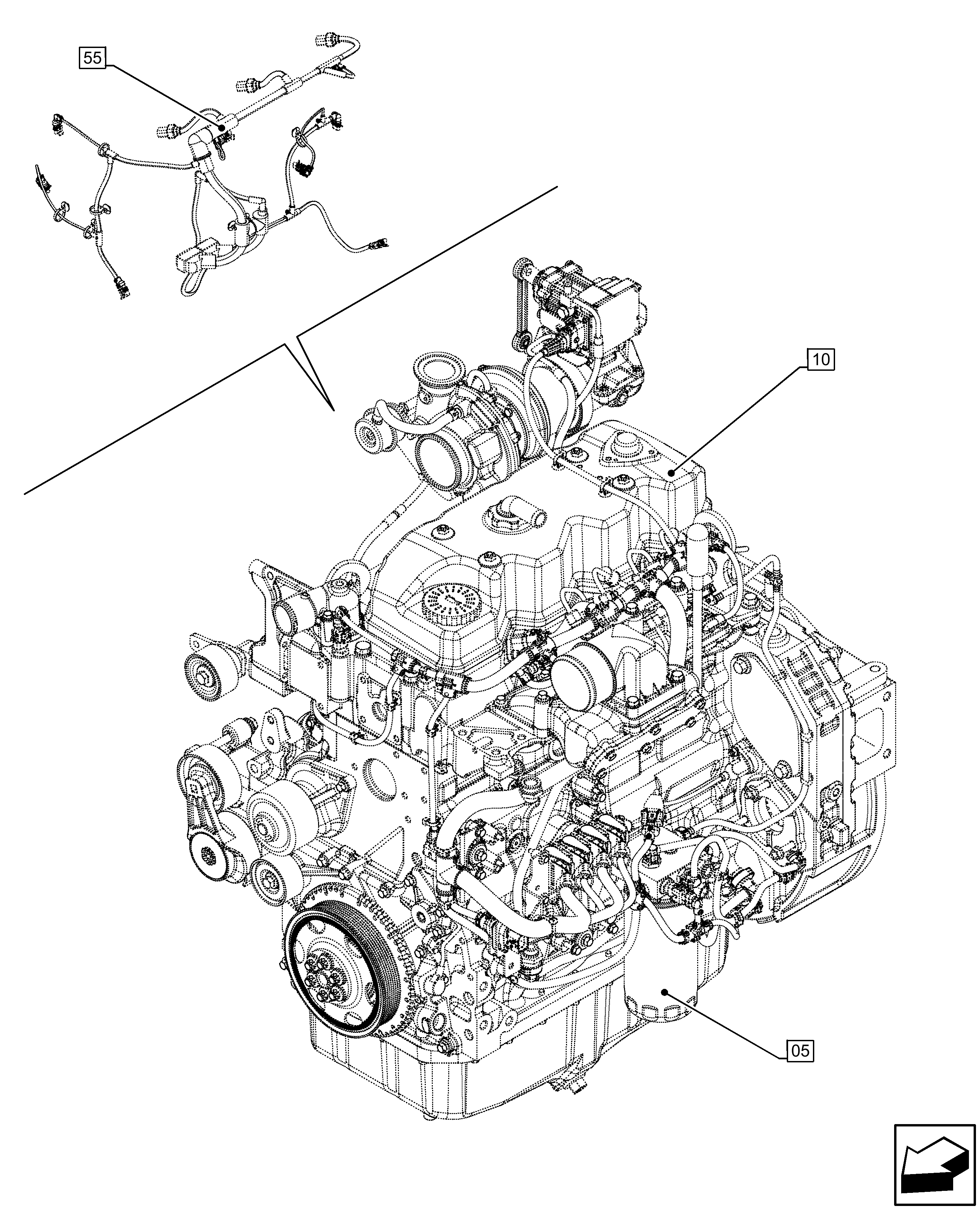 Case IH F4HE9484C J115 ENGINE PN 5802766978 - 82KW 04/20 Parts Diagrams