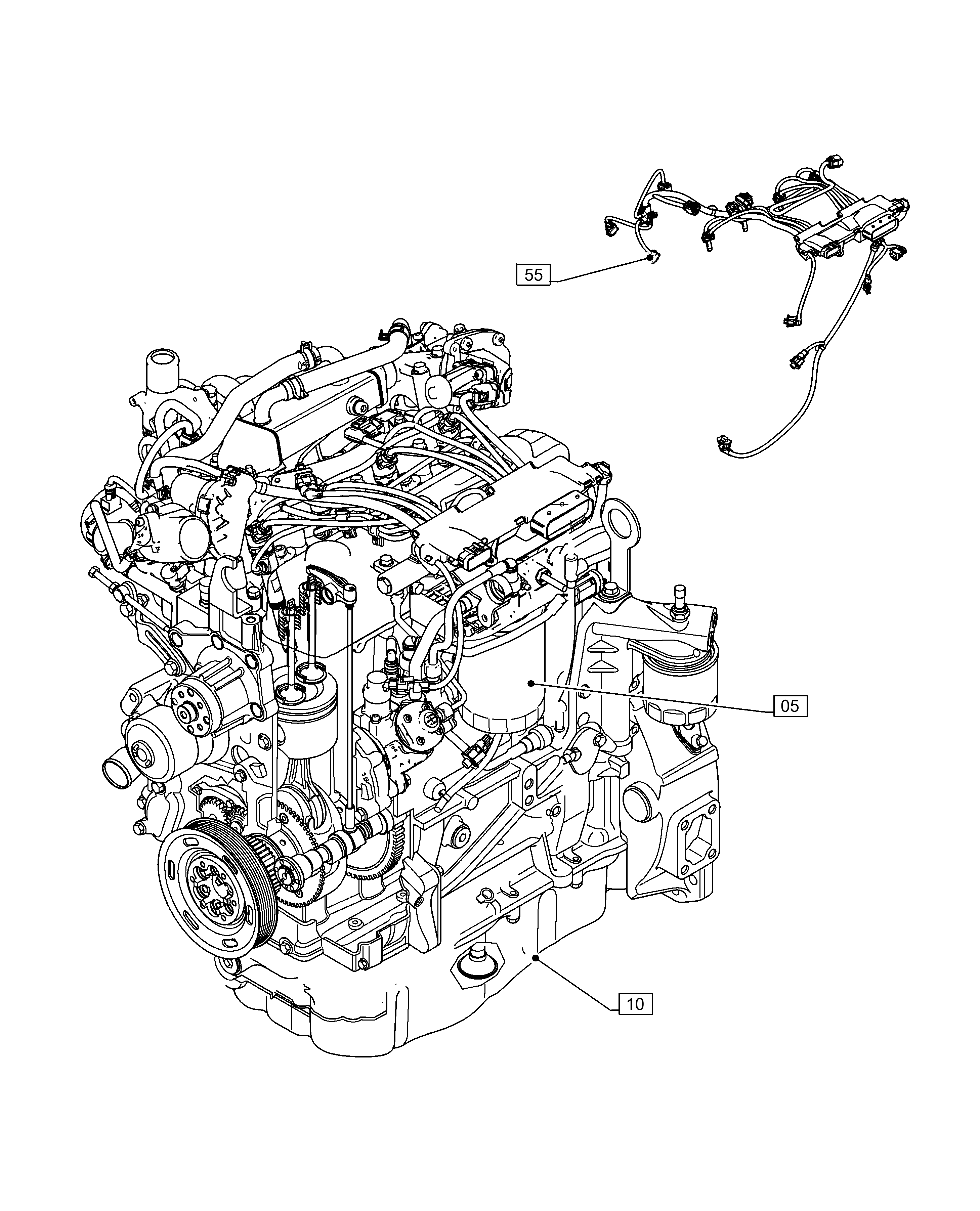 Case IH F5BFL413A C002 ENGINE PN 5802136667 - 82KW 11/19 12/21 Parts ...