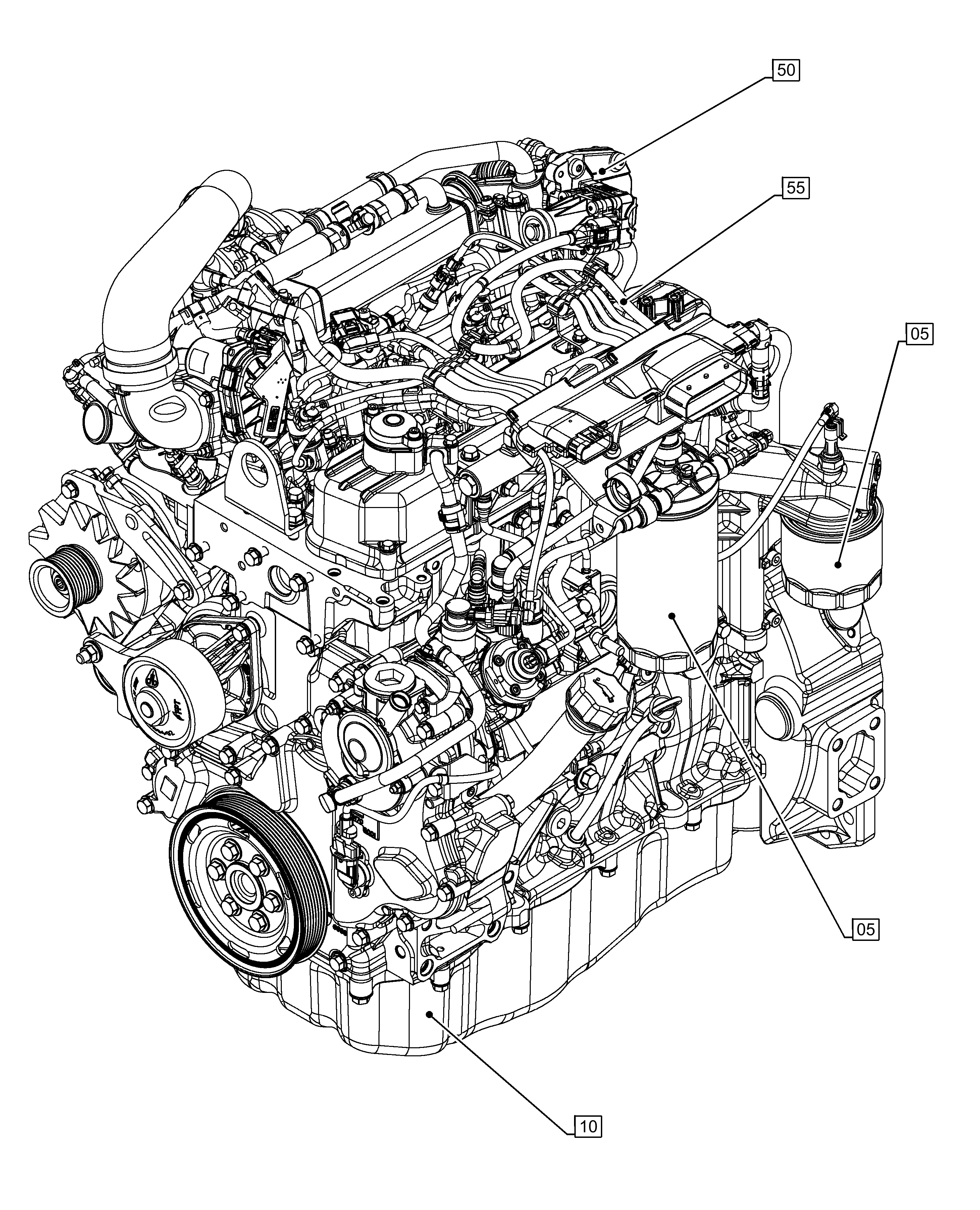 Case IH F5BFL413A C004 ENGINE PN 5802136671 - 82KW 06/19 12/21 Parts ...