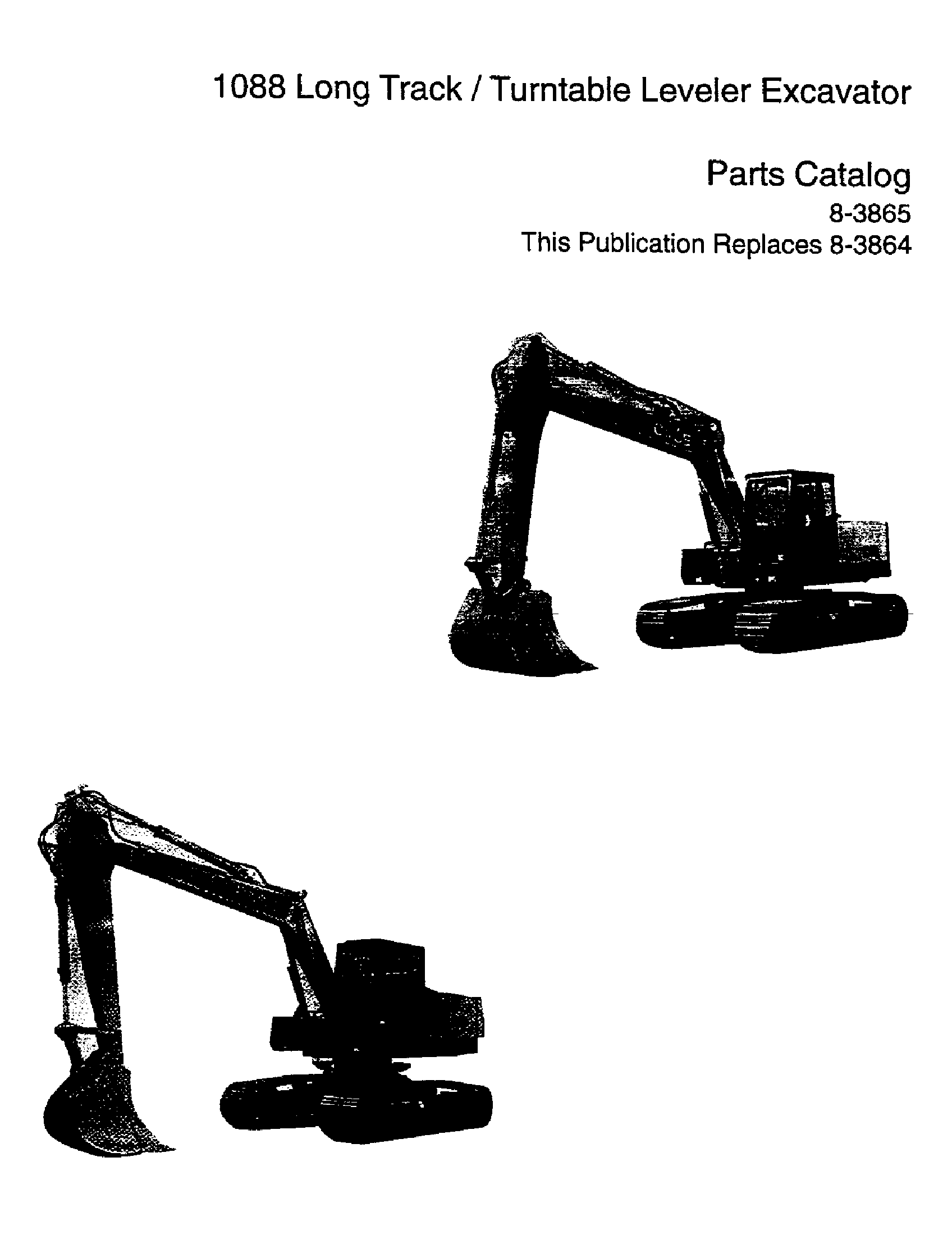 Case IH 1088 CASE LONG TRACK/TURNABLE LEVELER CRAWLER EXCAVATOR 01/88 ...