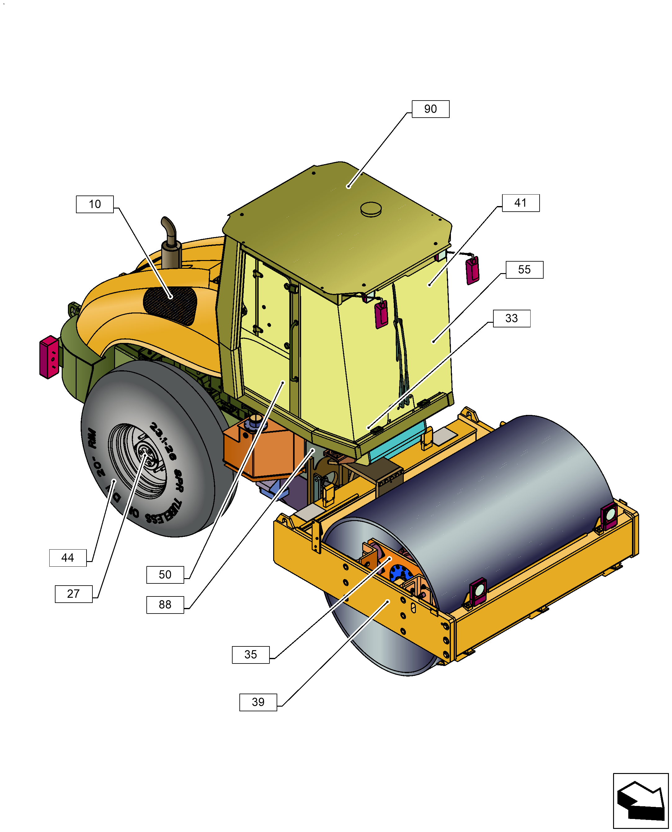 Case IH 1110FX T4 ROPS (HH) 10/24 Parts Diagrams