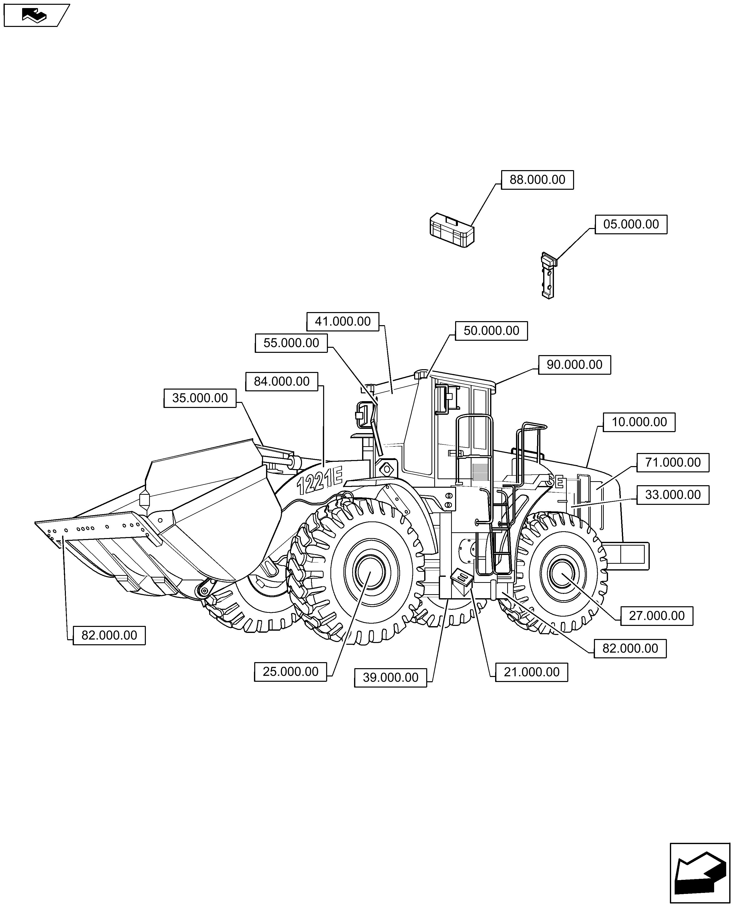 Case IH 1221F WHEEL LOADER - TIER 4 (NA) 08/13 02/15 Parts Diagrams