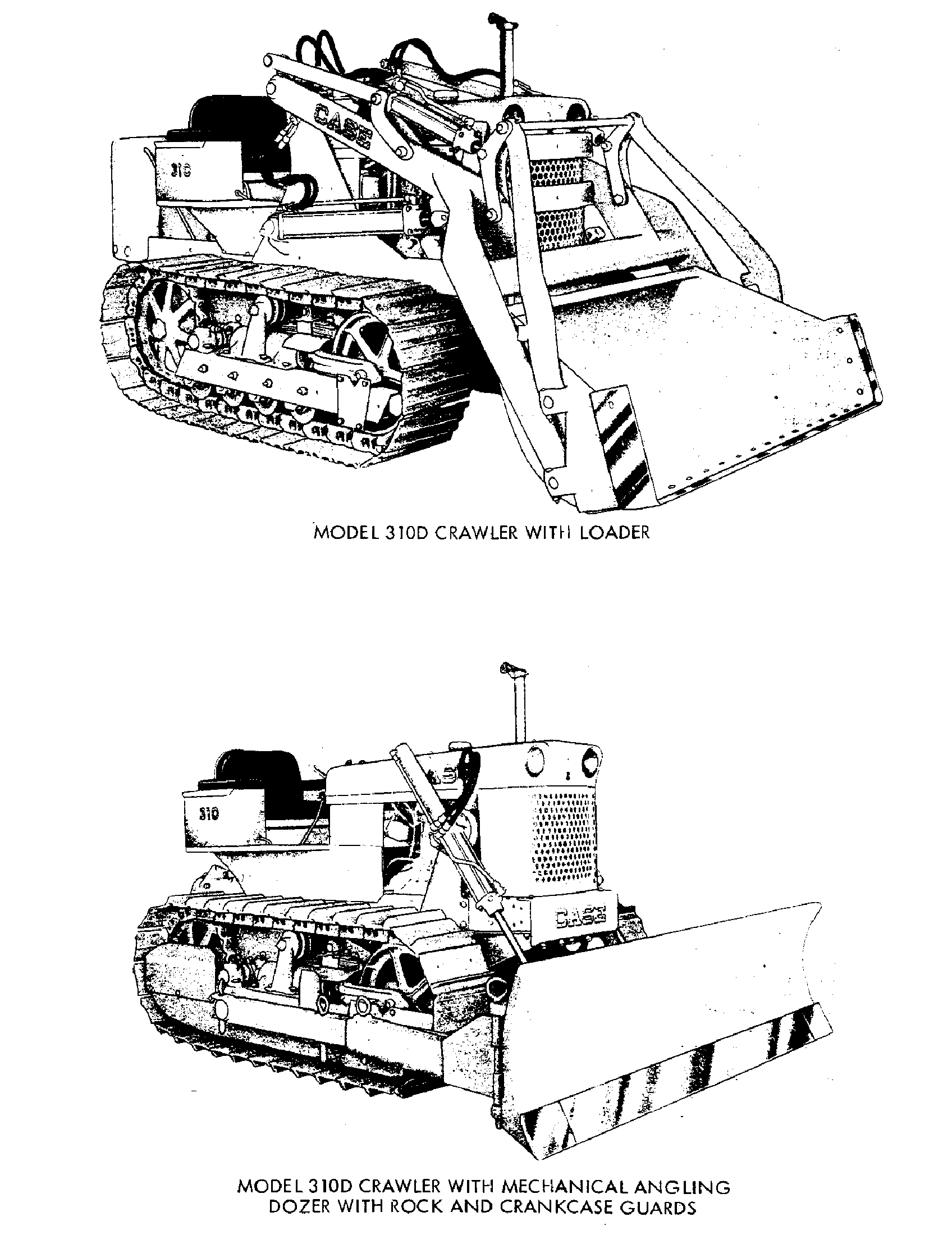Case IH 310D CASE CRAWLER TRACTOR (S/N 3012301 TO 3014509) 01/60 12/63 ...