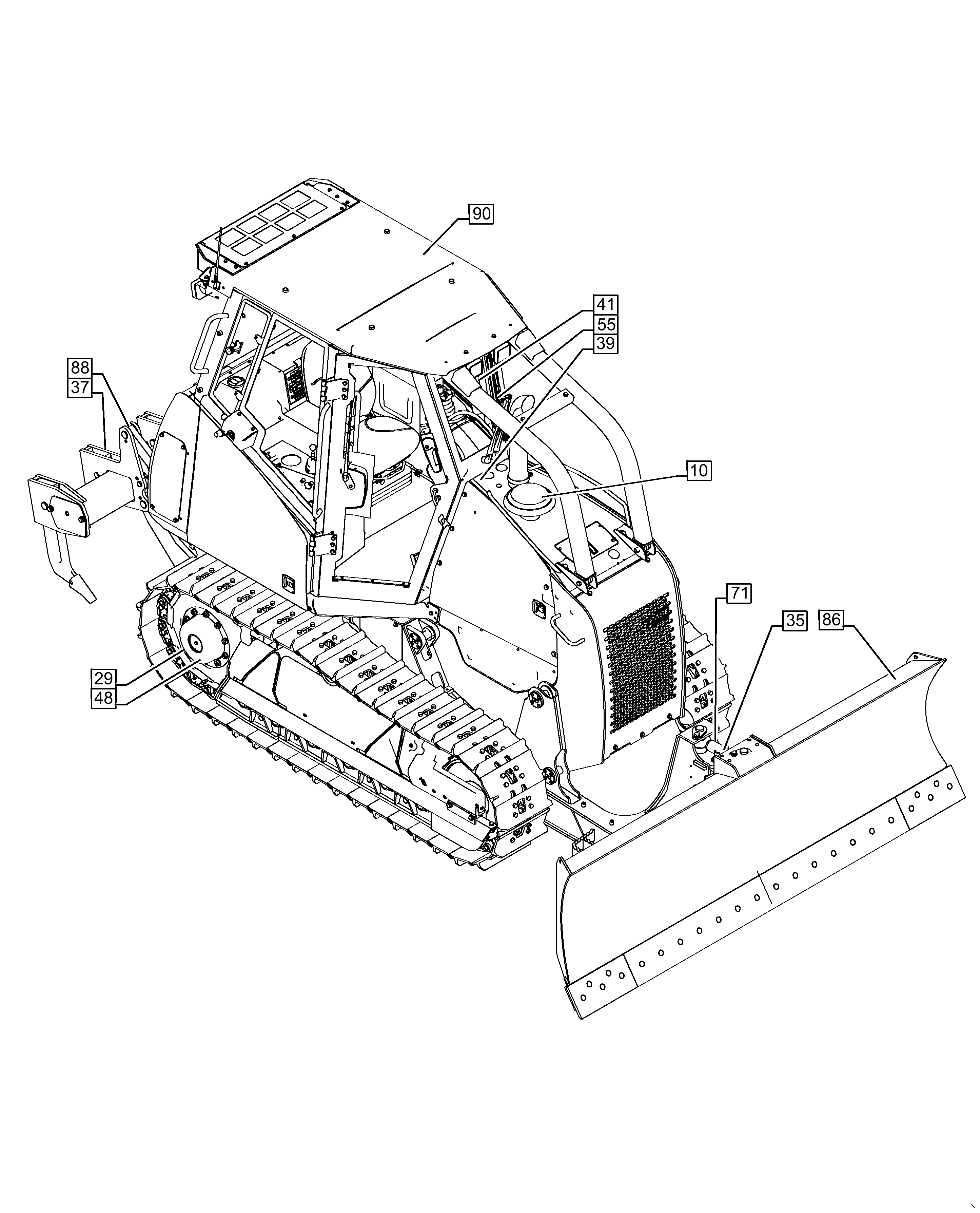 Case IH 850M LT CRAWLER DOZER - TIER 4A 10/13 10/16 Parts Diagrams