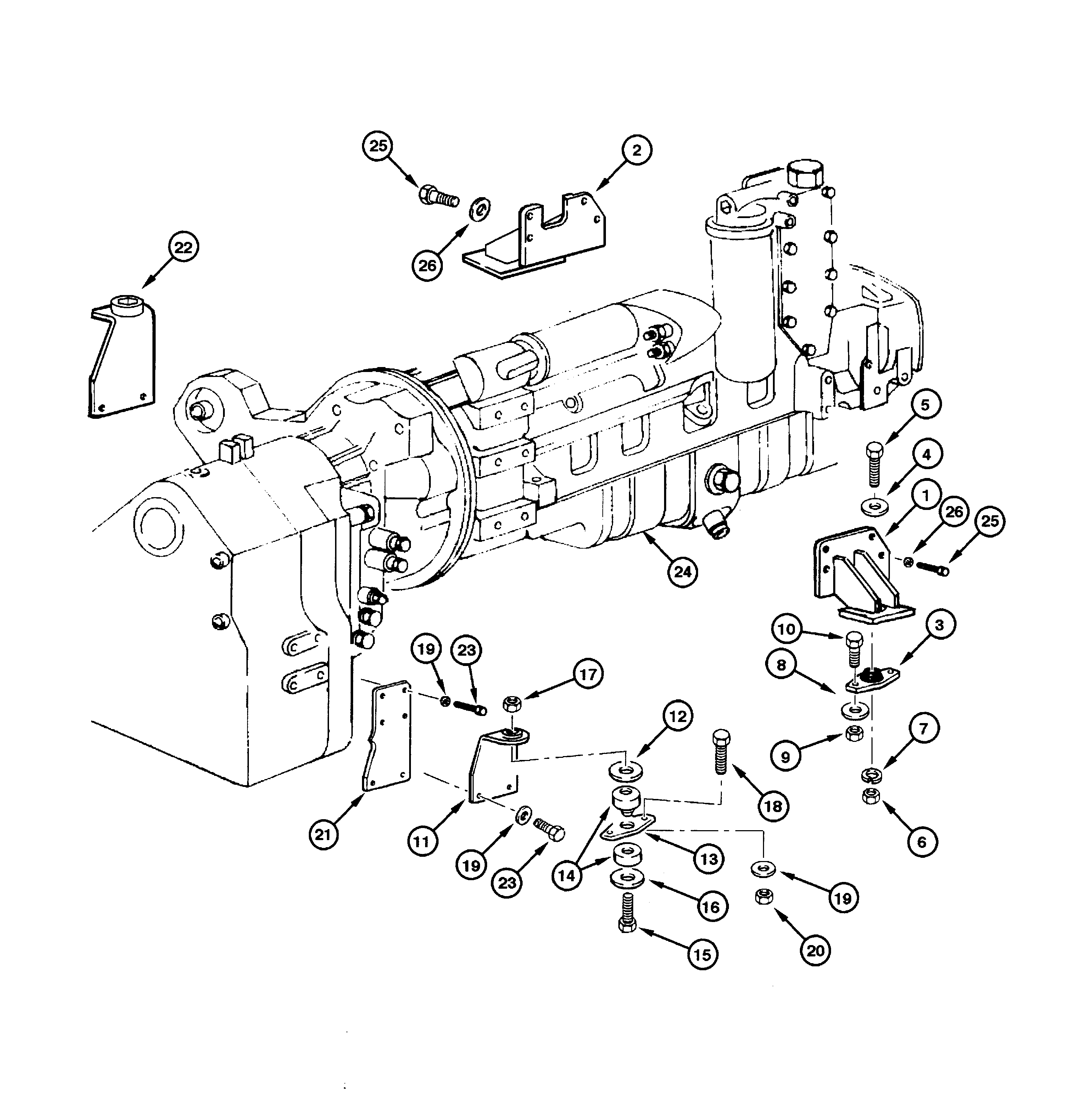 Case IH 845 MOTOR GRADER - ASN 020001 01/02 12/03 Parts Diagrams