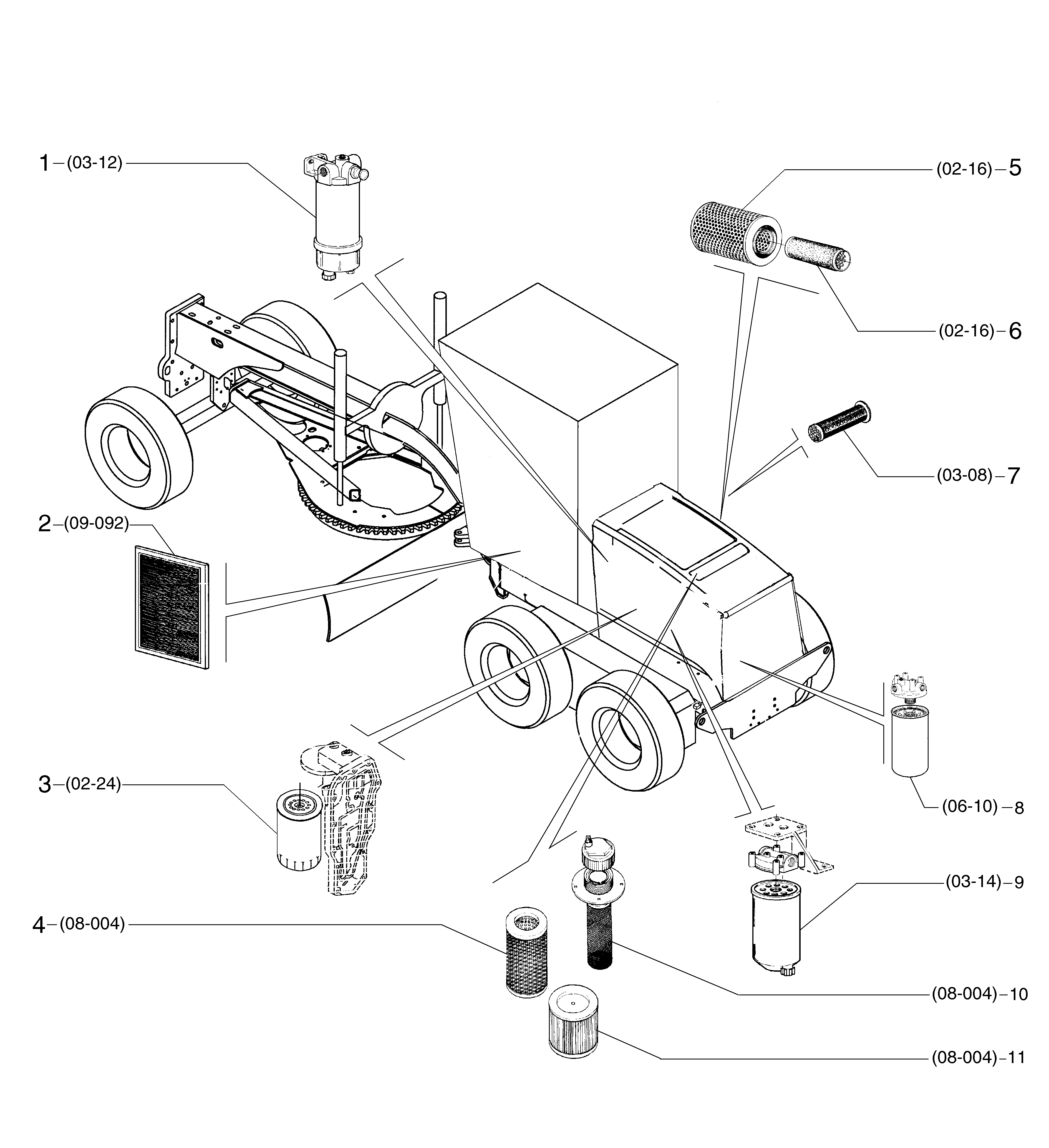 Case IH 885 AWD MOTOR GRADER TIER 3 (NA) 01/08 12/10 Parts Diagrams