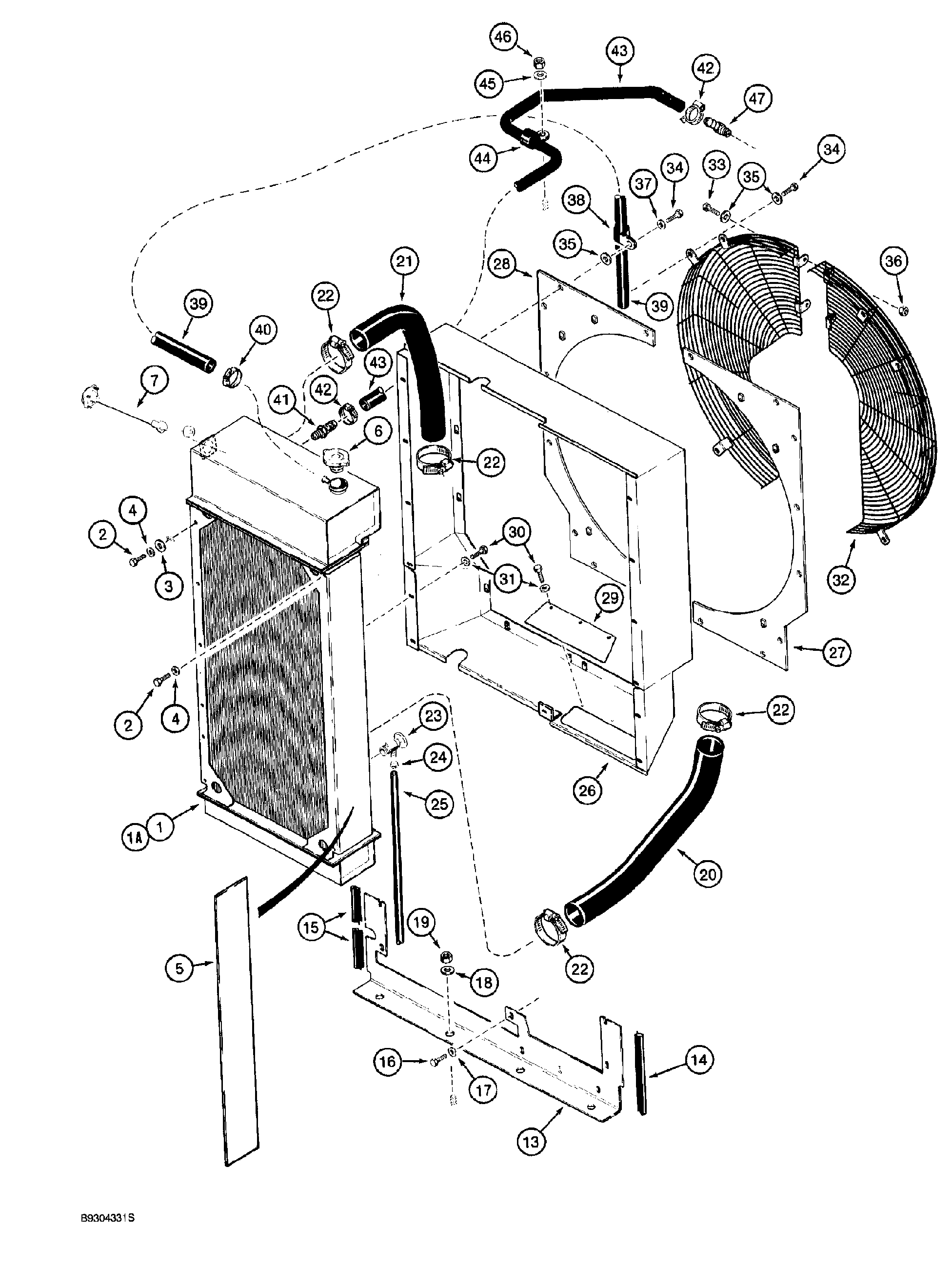 Case IH 921 CASE WHEEL LOADER 01/92 12/95 Parts Diagrams
