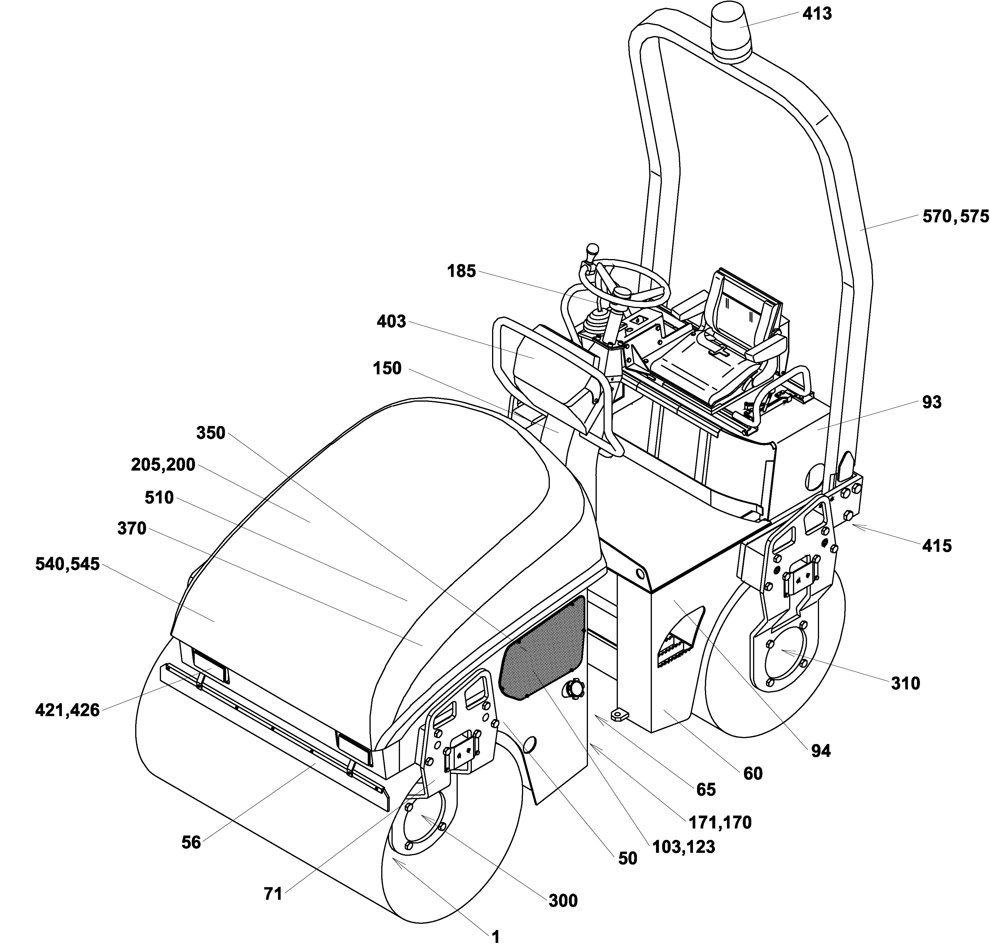 Case IH DV201 DOUBLE DRUM VIBRATORY ROLLER 01/01 12/05 Parts Diagrams