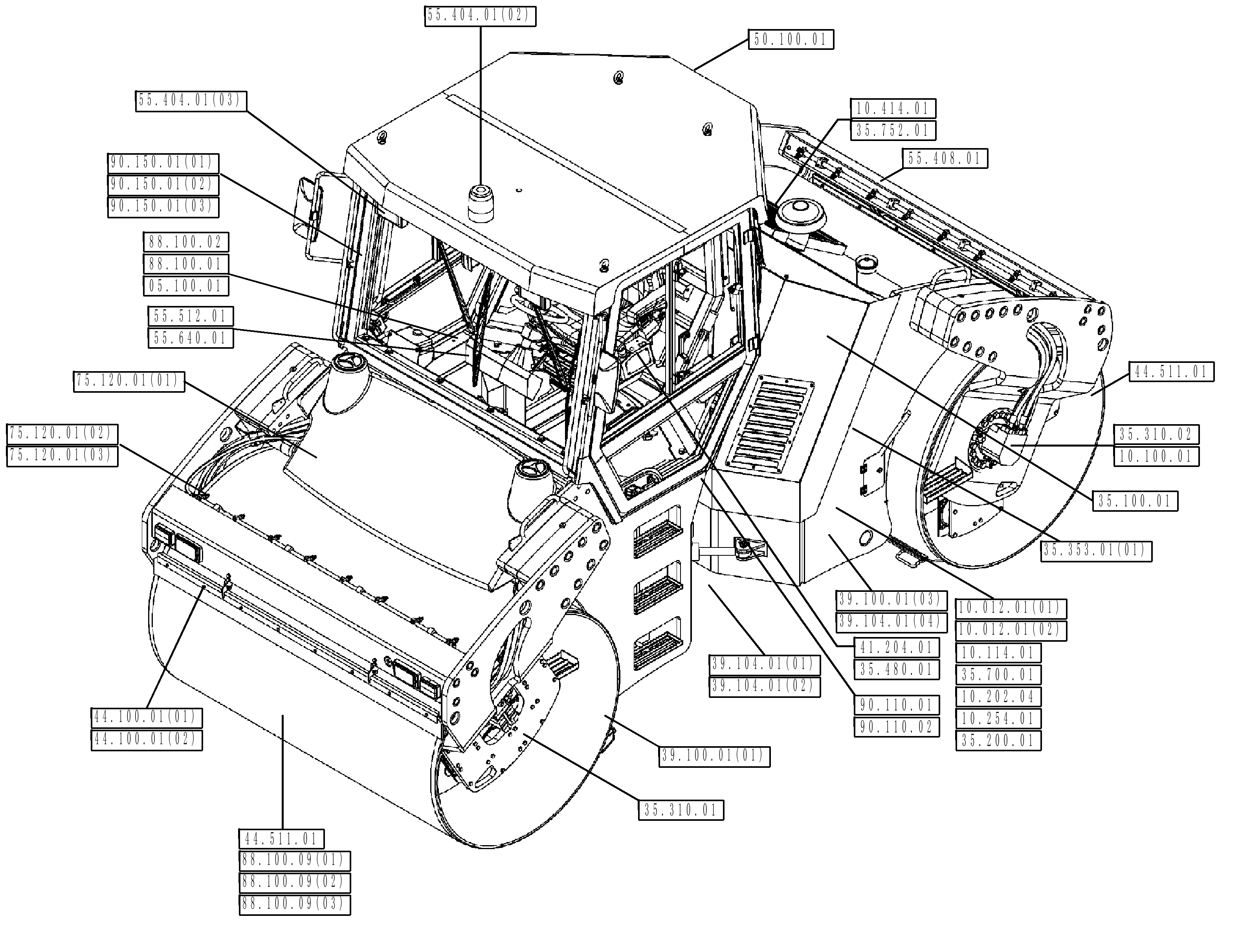 Case IH DV213 VIBRATORY ROLLER TIER 3 09/09 06/16 Parts Diagrams