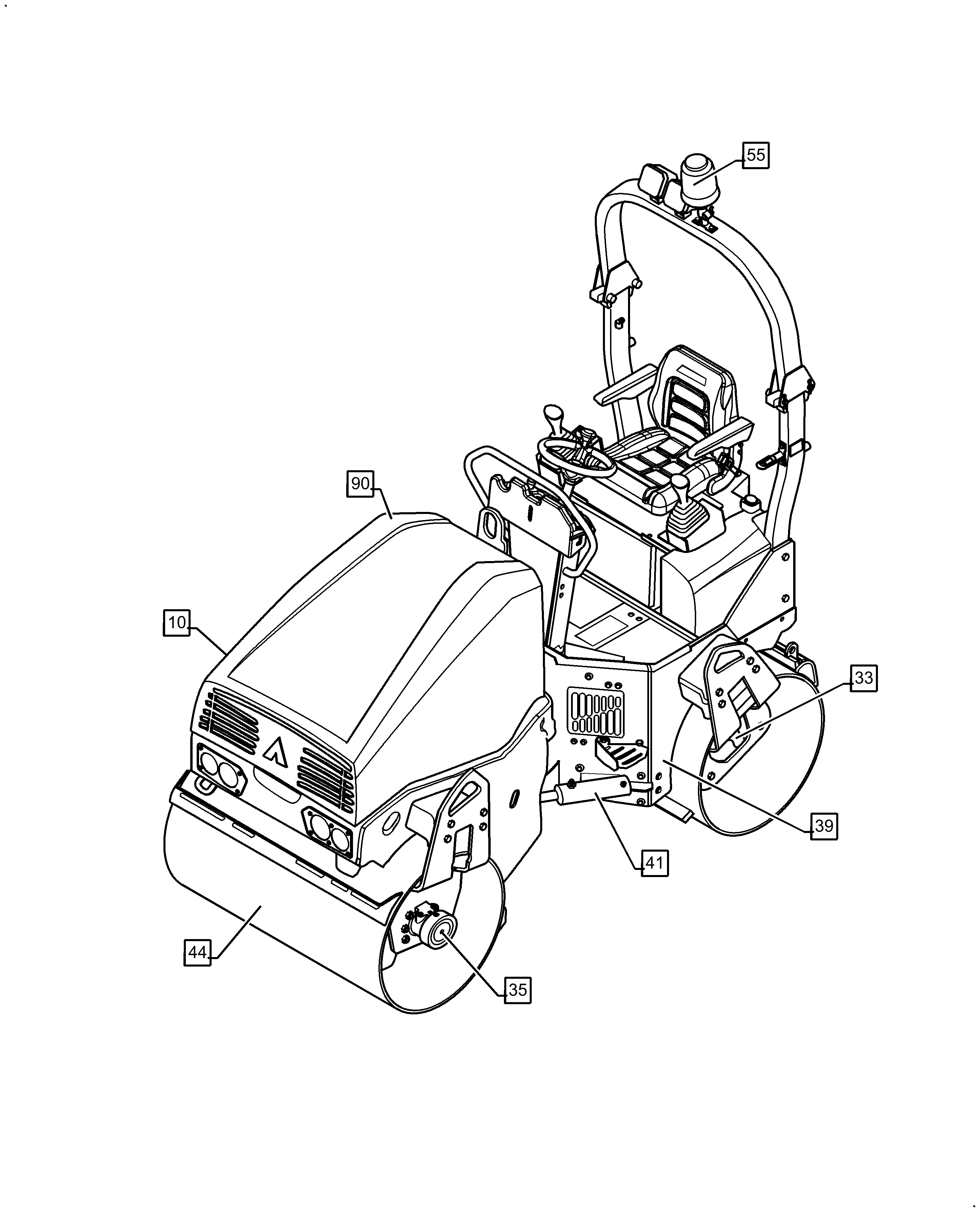 Case IH DV23D DOUBLE DRUM ROLLER T4F 12/18 05/19 Parts Diagrams