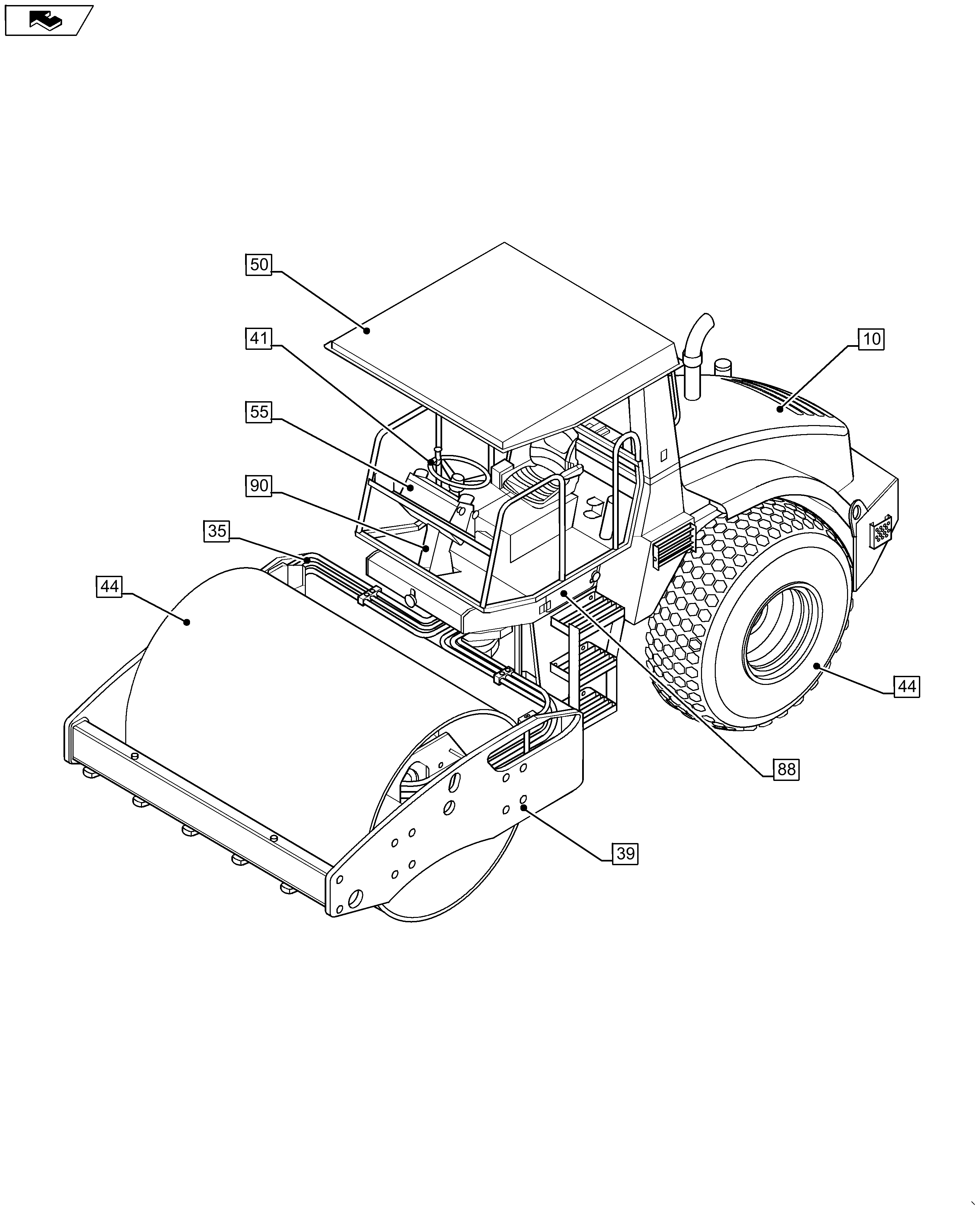 Case IH SV211 VIBRATORY ROLLER TIER 1 08/08 12/19 Parts Diagrams