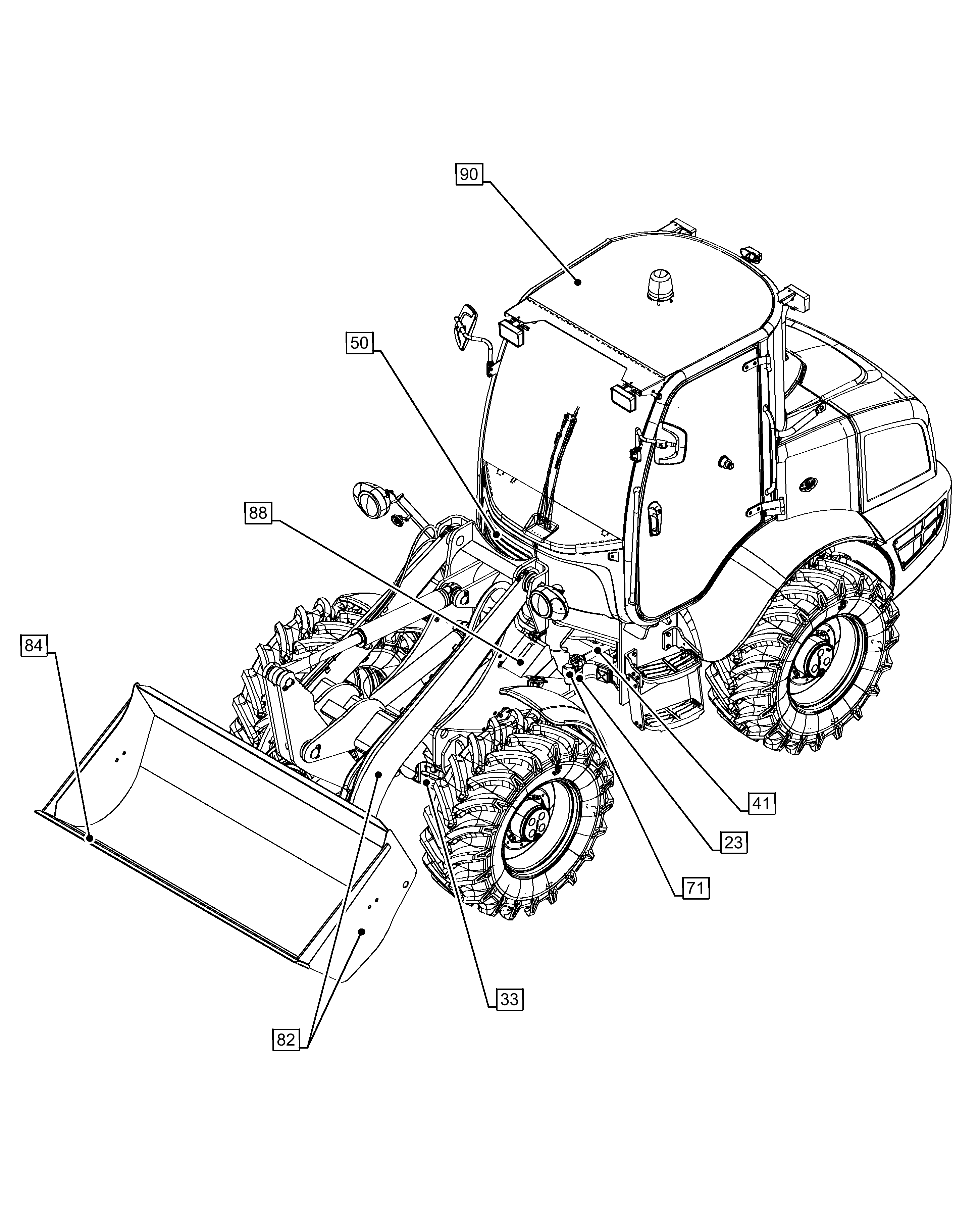 Case IH 21F COMPACT WHEEL LOADER STD, ZB - TIER 4 06/14 Parts Diagrams