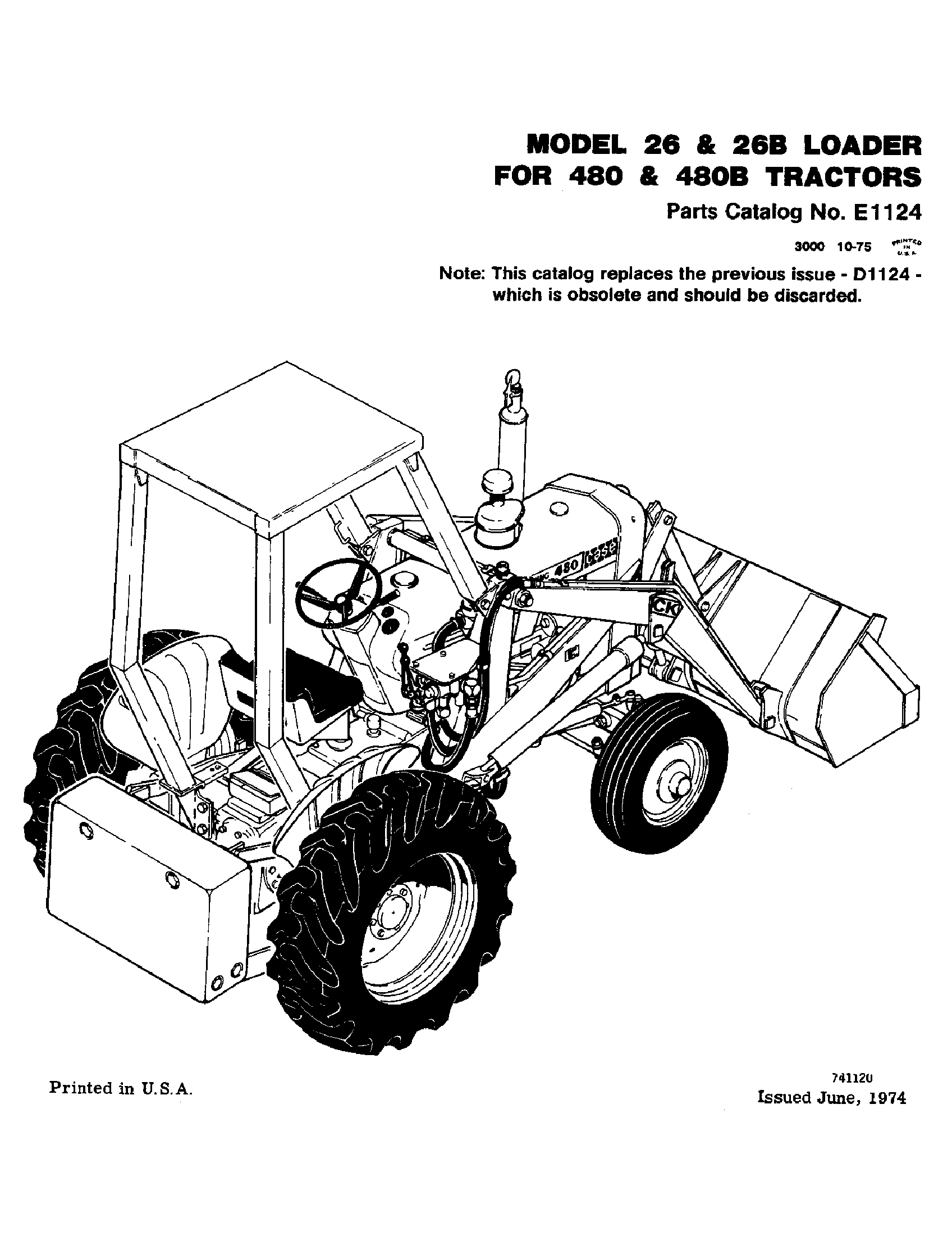 Case IH 26 LOADER 01/65 12/75 Parts Diagrams