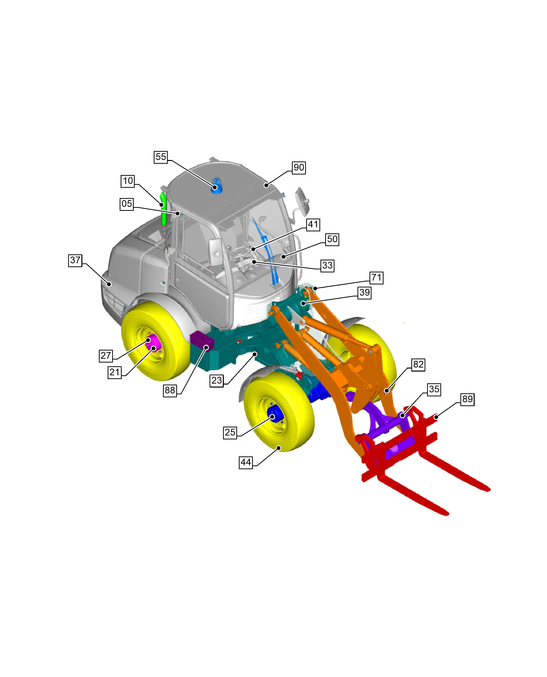 Case IH 421G COMPACT WHEEL LOADER HS, ZB - STAGE V 12/24 Parts Diagrams