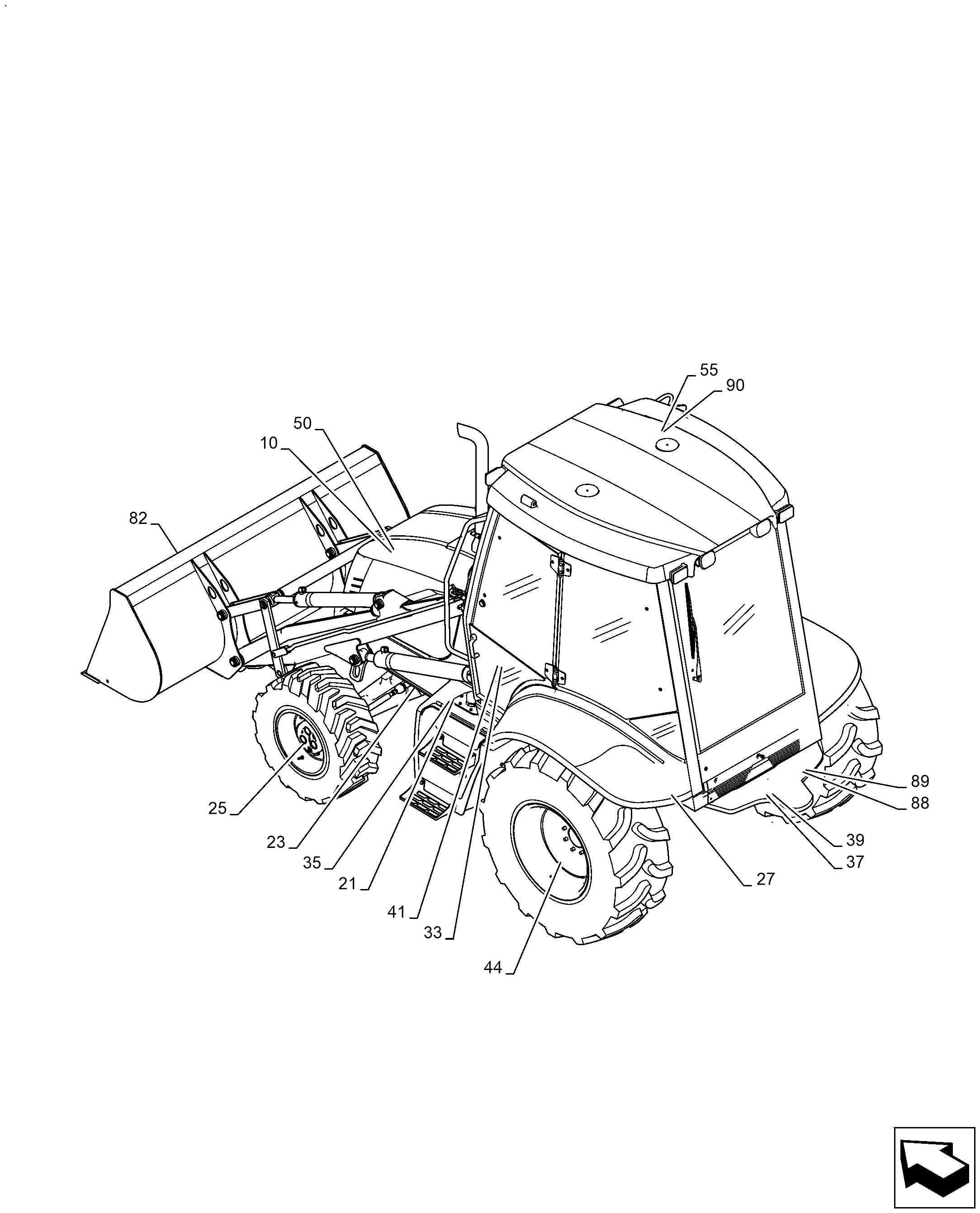 Case IH 570N EP NC LOADER LANDSCAPER - TIER 4B 02/22 Parts Diagrams