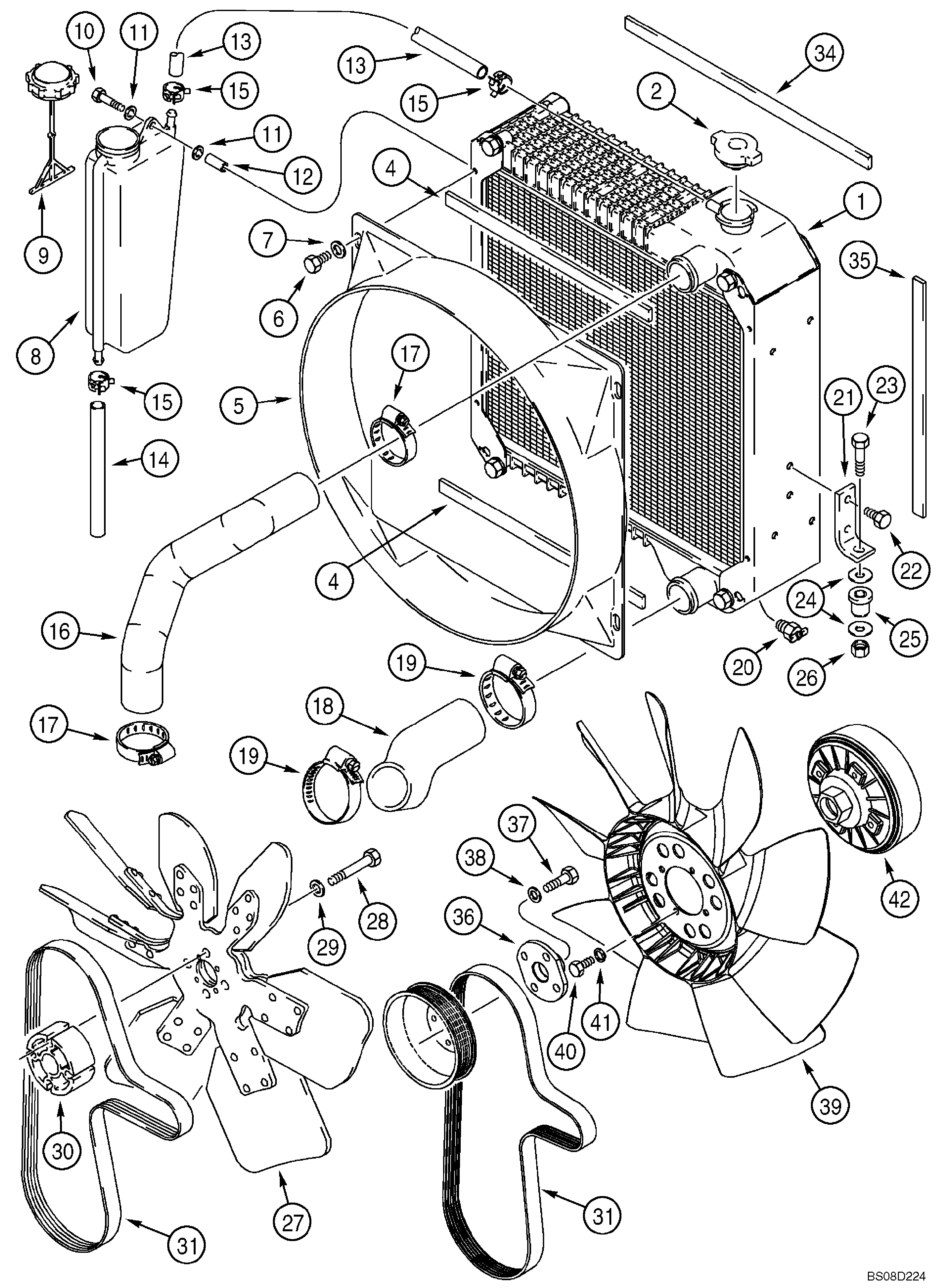Case IH 580SM LOADER BACKHOE (NORTH AMERICA) 12/99 12/04 Parts Diagrams
