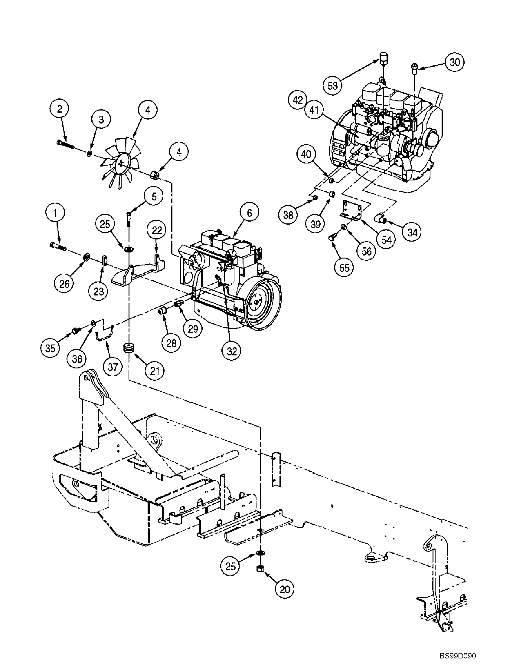 Case IH 686G CASE TELESCOPIC HANDLER 06/98 12/03 Parts Diagrams