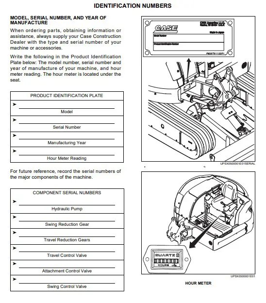 Case IH CX55BMSR CRAWLER EXCAVATOR - ASN PS02-00101- (NBTN) 05/11 03/14 ...
