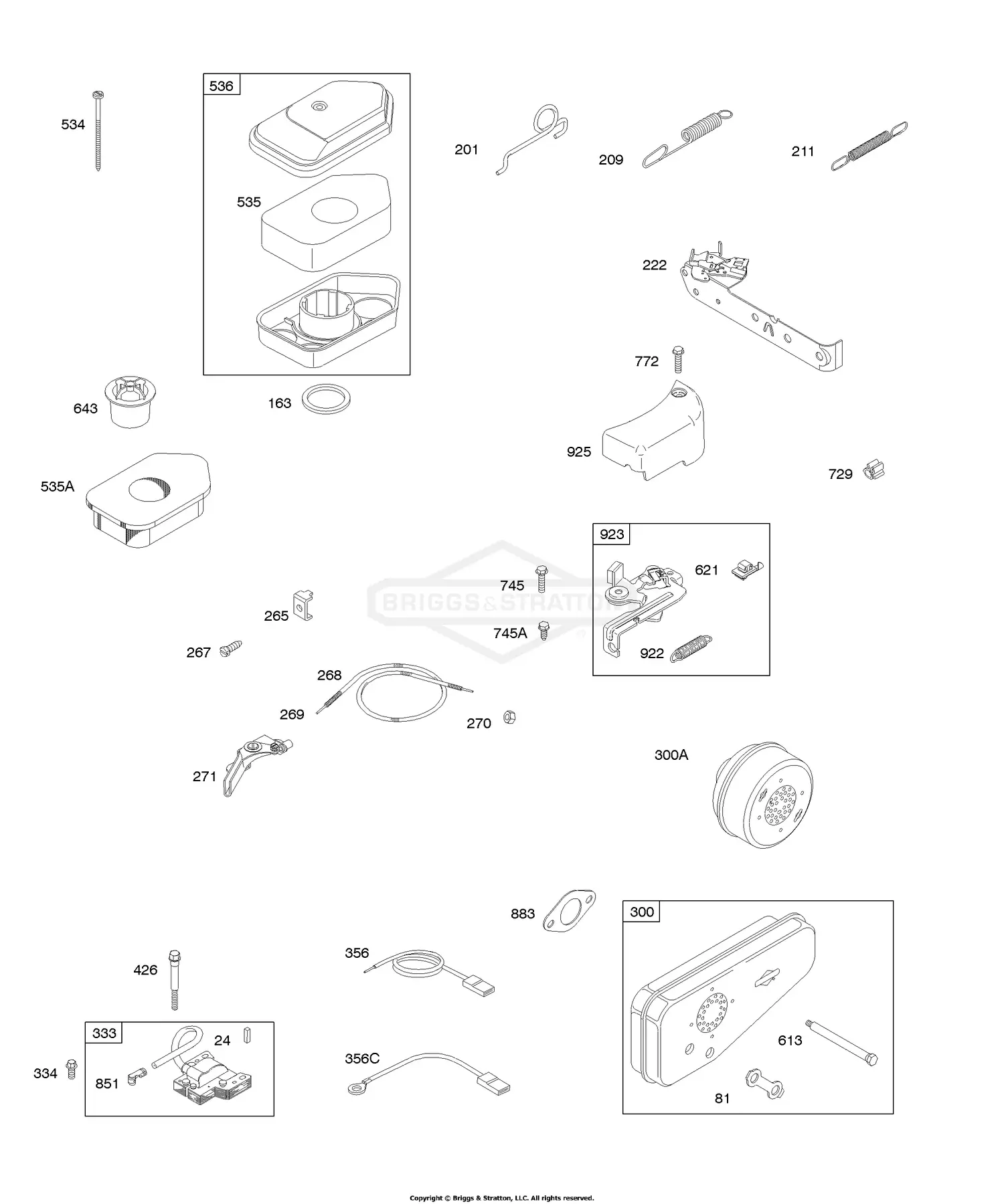 Briggs & Stratton 09h902-0146-e1 Parts Diagrams