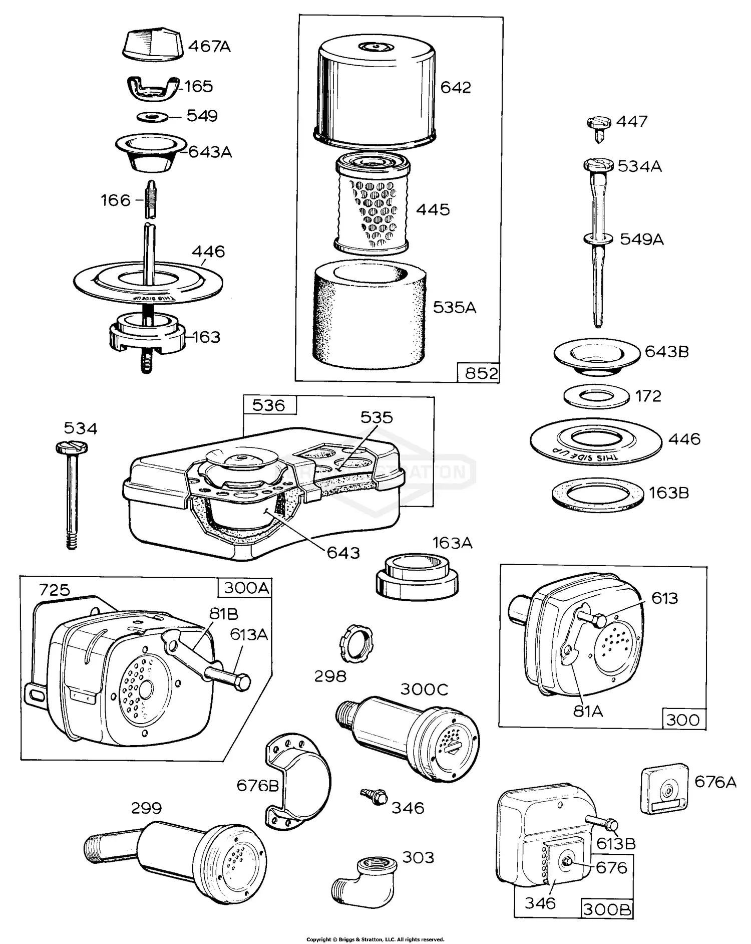 Briggs & Stratton 100202-0232-99 Parts Diagrams