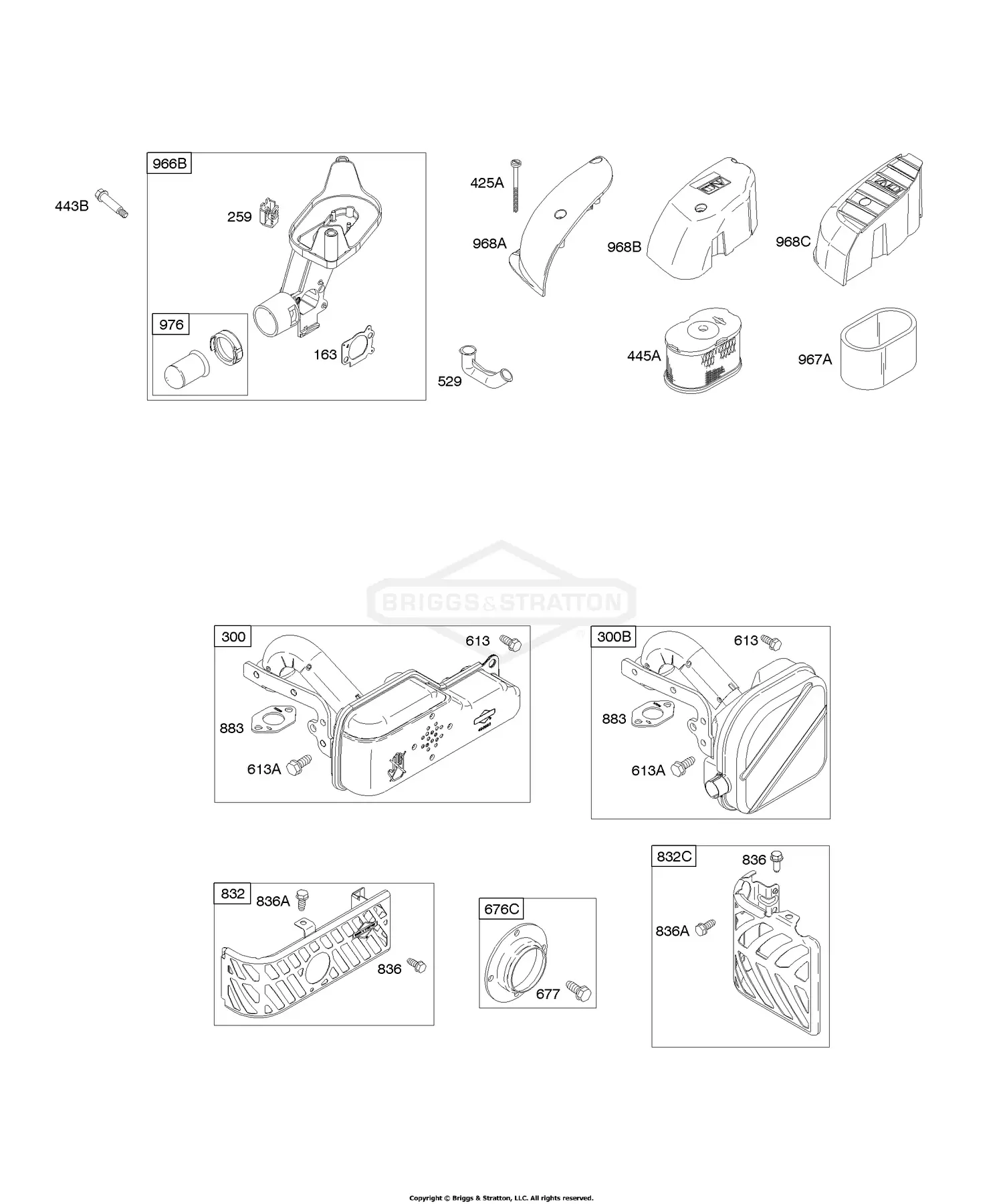 Briggs & Stratton 126602-0114-e1 Parts Diagrams