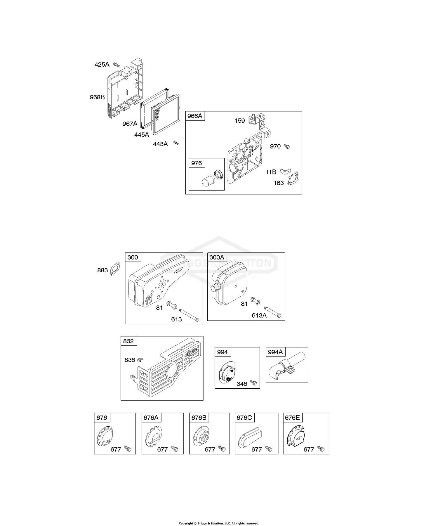 Briggs & Stratton 12f702-1710-e2 Parts Diagrams