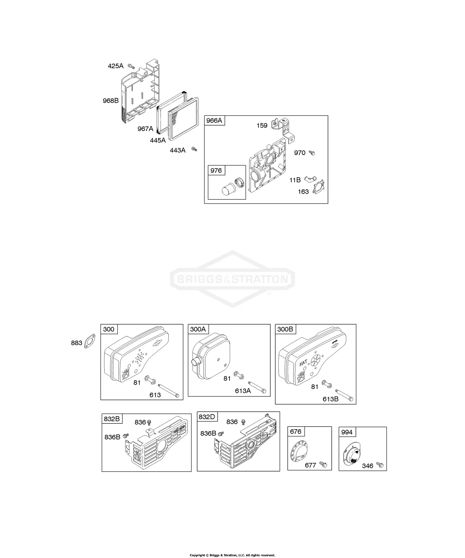 Briggs & Stratton 12j802-2825-e1 Parts Diagrams