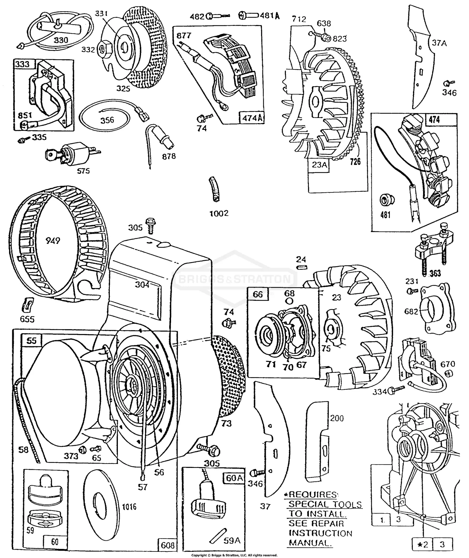 Briggs & Stratton 130292-3180-01 Parts Diagrams
