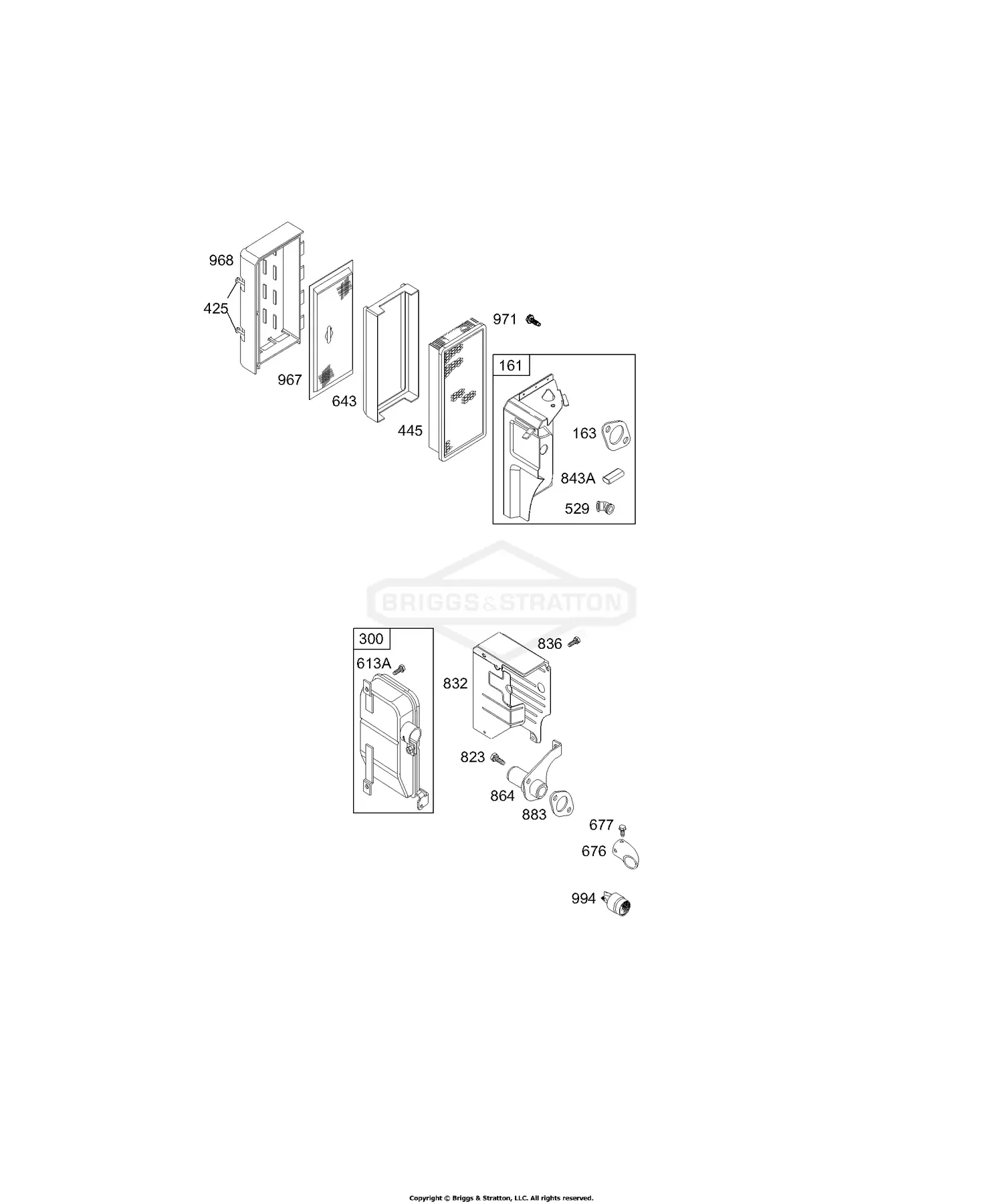 Briggs & Stratton 133437-0050-01 Parts Diagrams