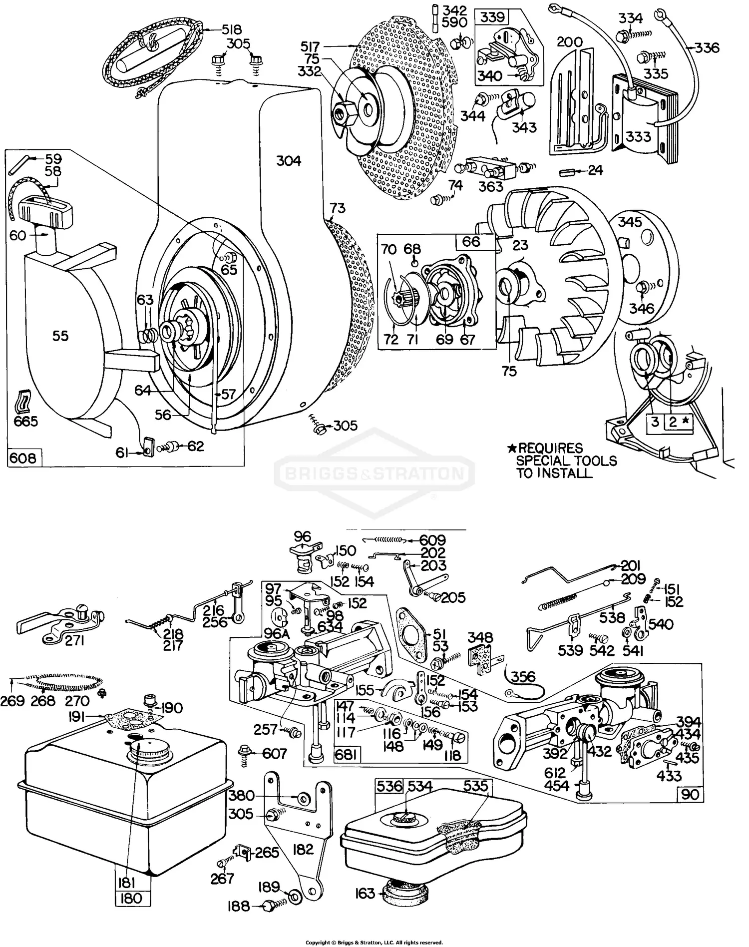 Briggs & Stratton 141202-0133-99 Parts Diagrams