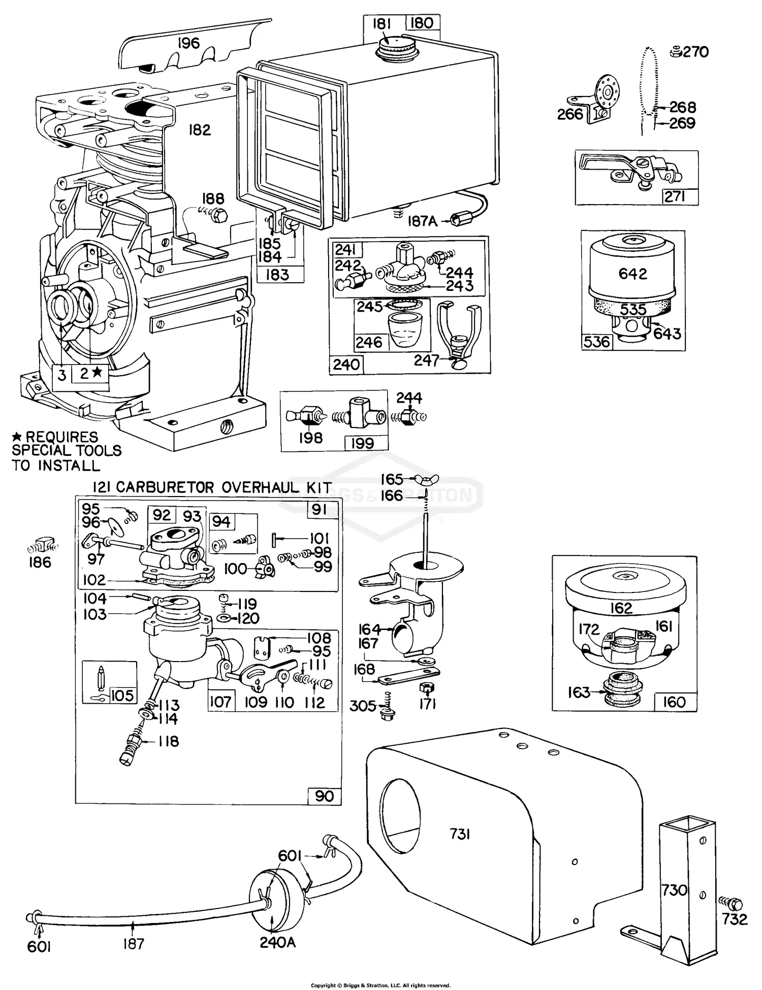 Briggs & Stratton 146402-0728-99 Parts Diagrams