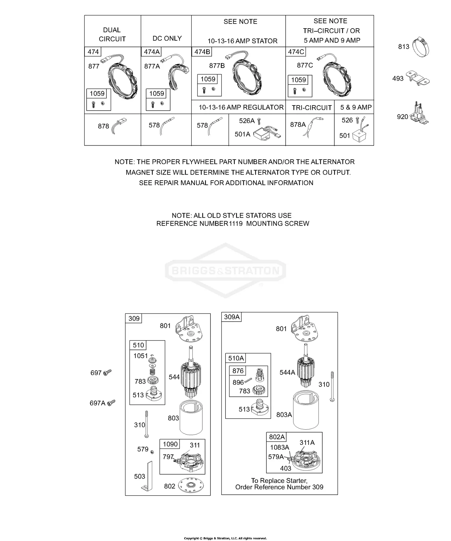 Briggs & Stratton 196702-0130-01 Parts Diagrams