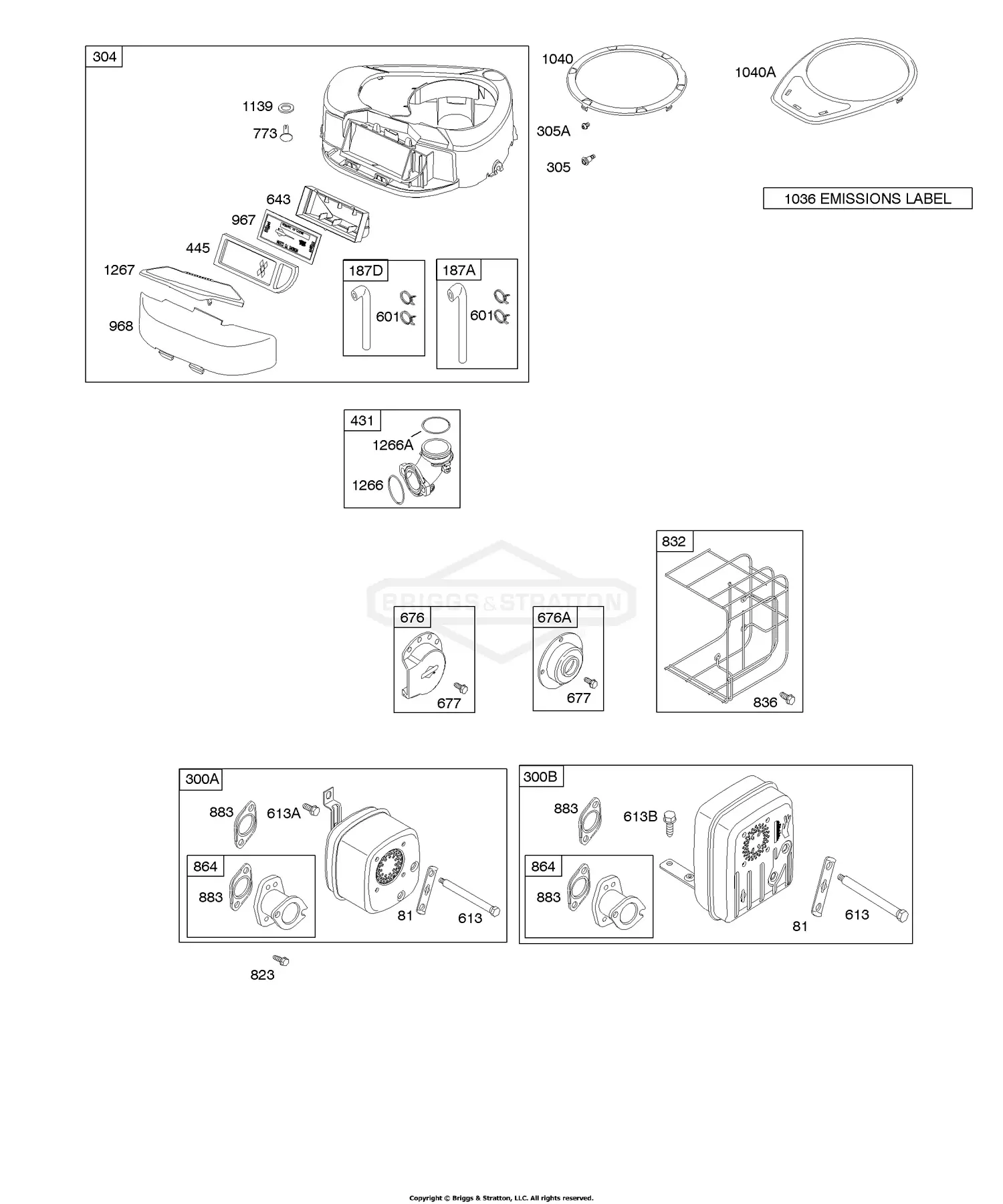 Briggs & Stratton 215907-0125-b1 Parts Diagrams