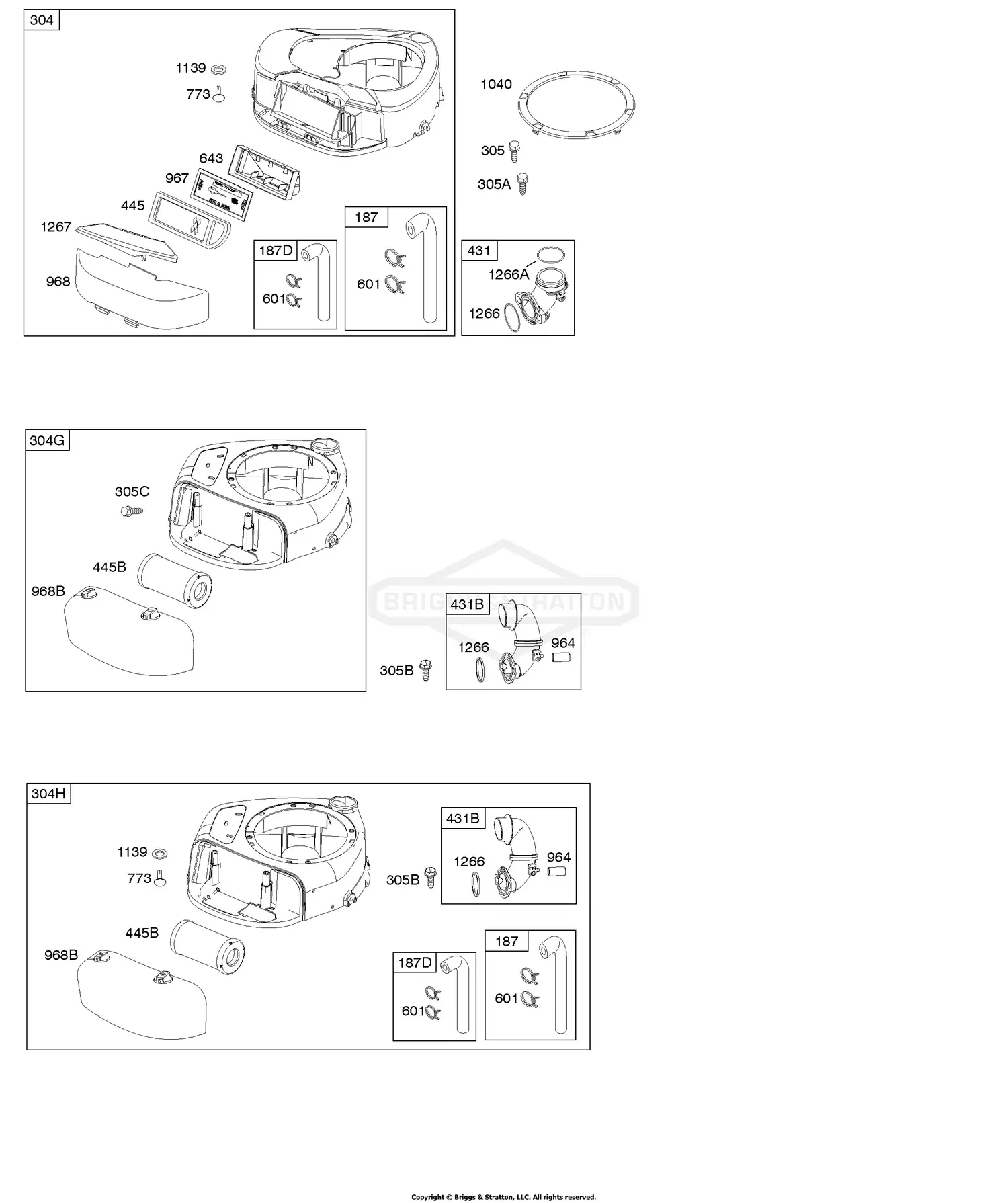 Briggs & Stratton 219802-0118-e1 Parts Diagrams