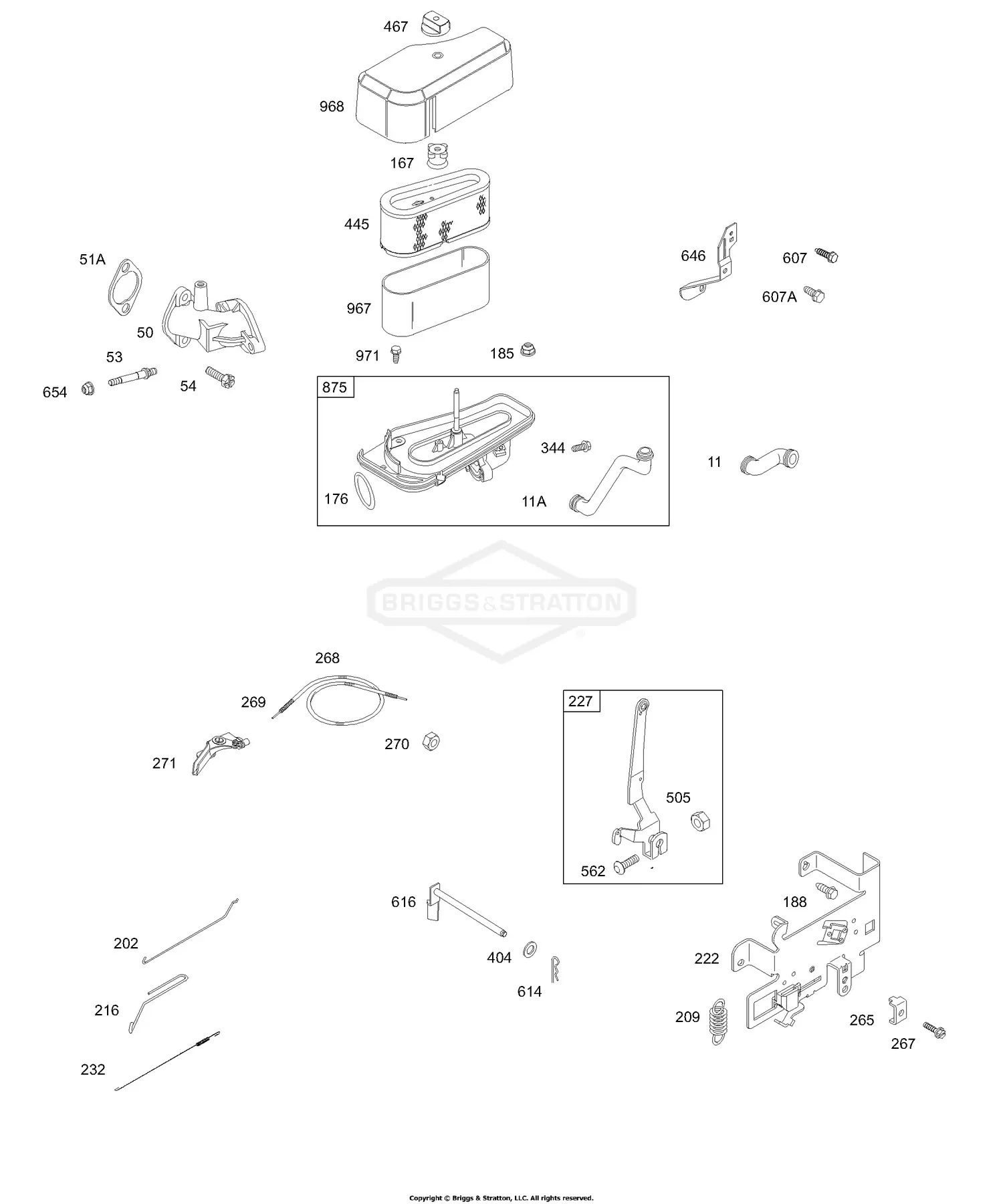 Briggs & Stratton 28v707-1113-e1 Parts Diagrams