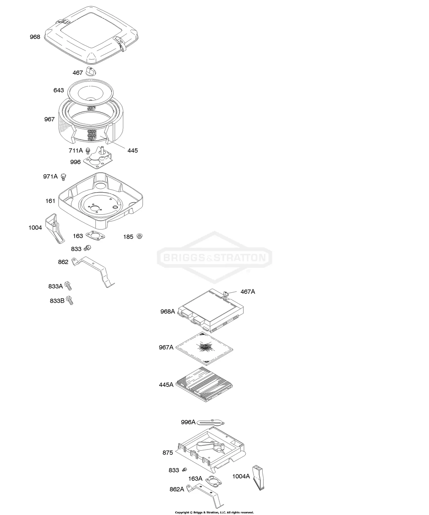 Briggs & Stratton 303777-0017-04 Parts Diagrams