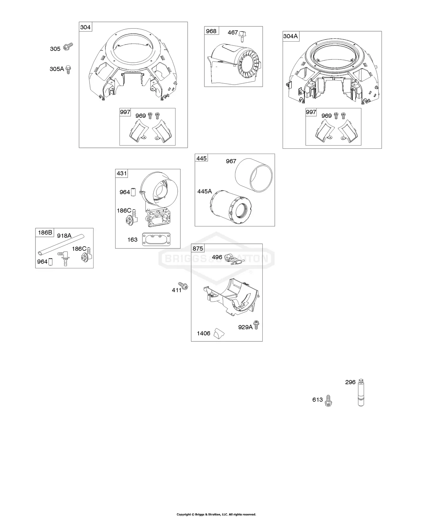 Briggs & Stratton 44t977-0006-g1 Parts Diagrams