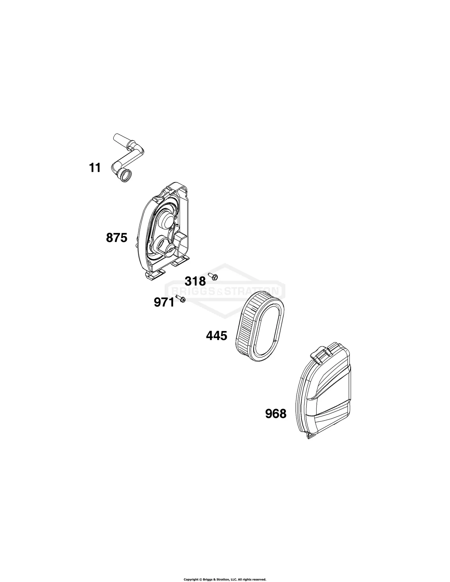 Briggs & Stratton 093j02-0167-f1 Parts Diagrams