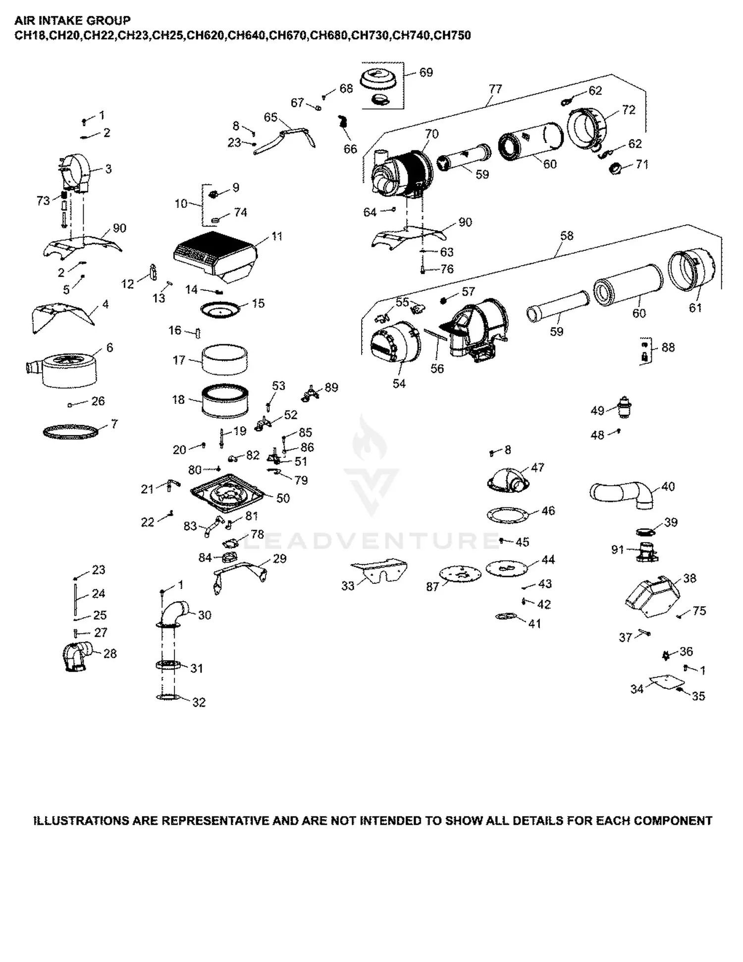 Kohler CH22-66520 CUSHMAN Parts Diagrams