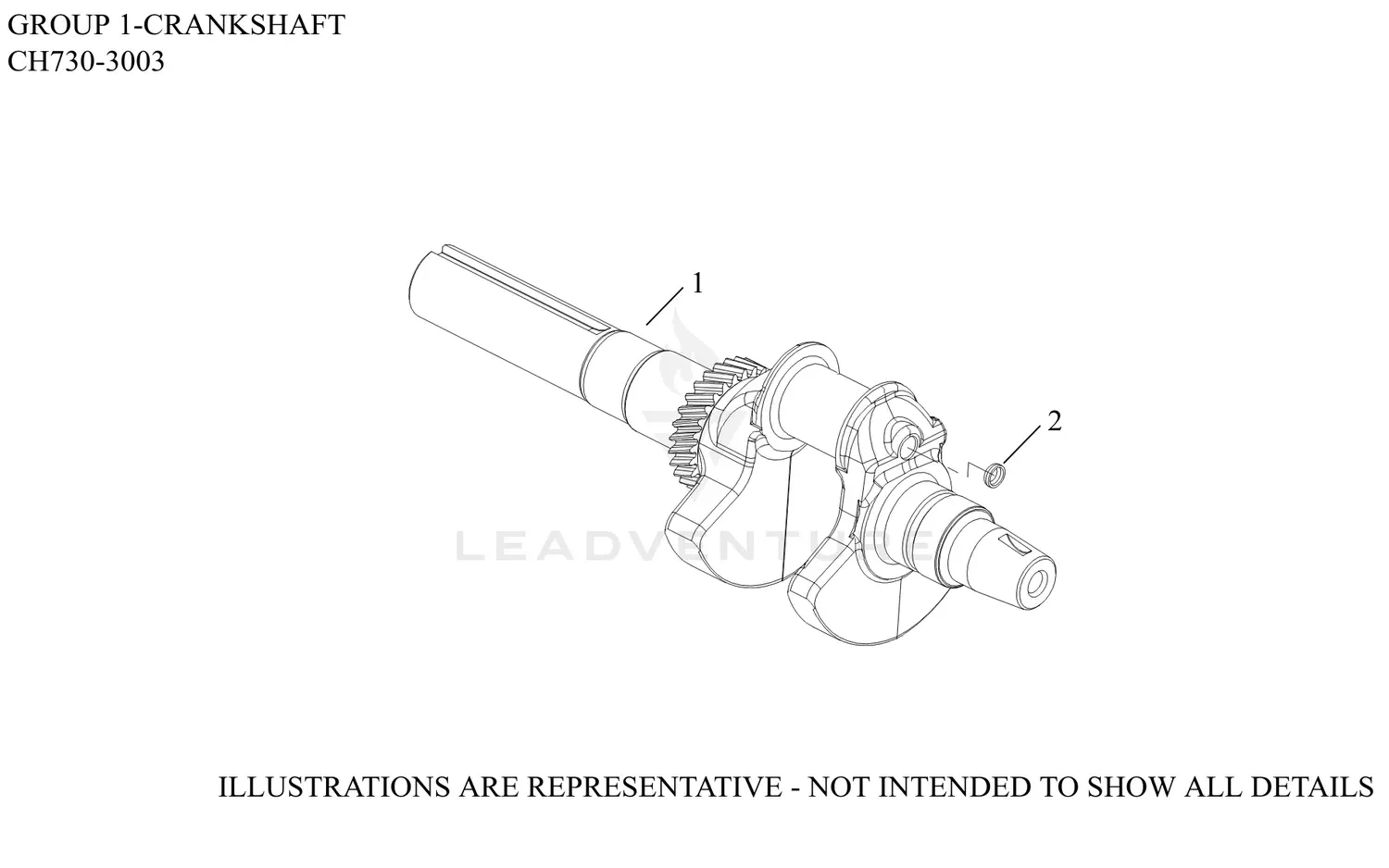 Kohler CH730-3003 Basic Parts Diagrams