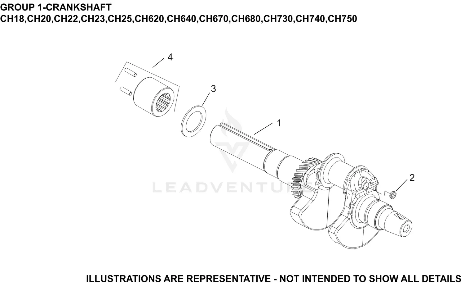 Kohler CH740-0001 Basic Parts Diagrams