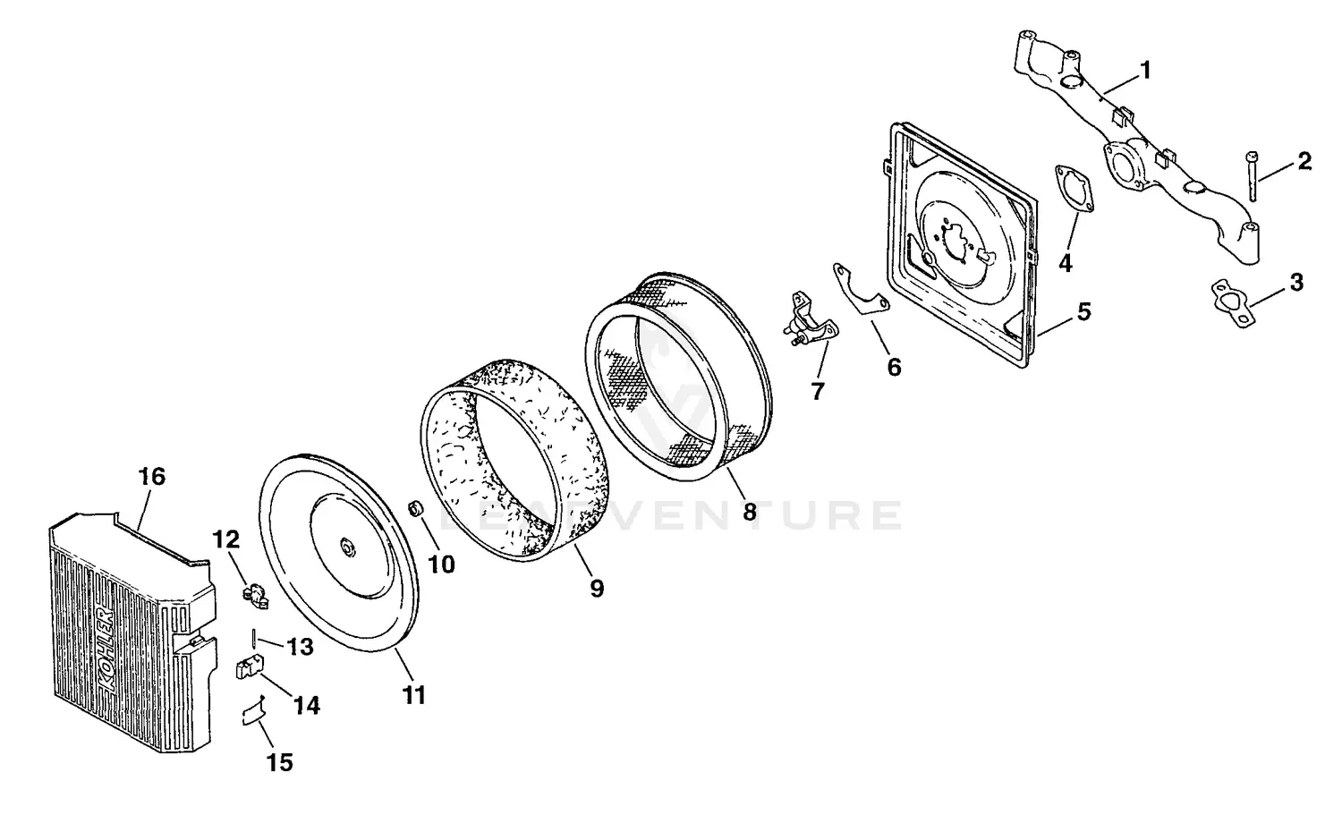 Kohler CV20-65527 ELECTROLUX HOME PRODUCTS Parts Diagrams