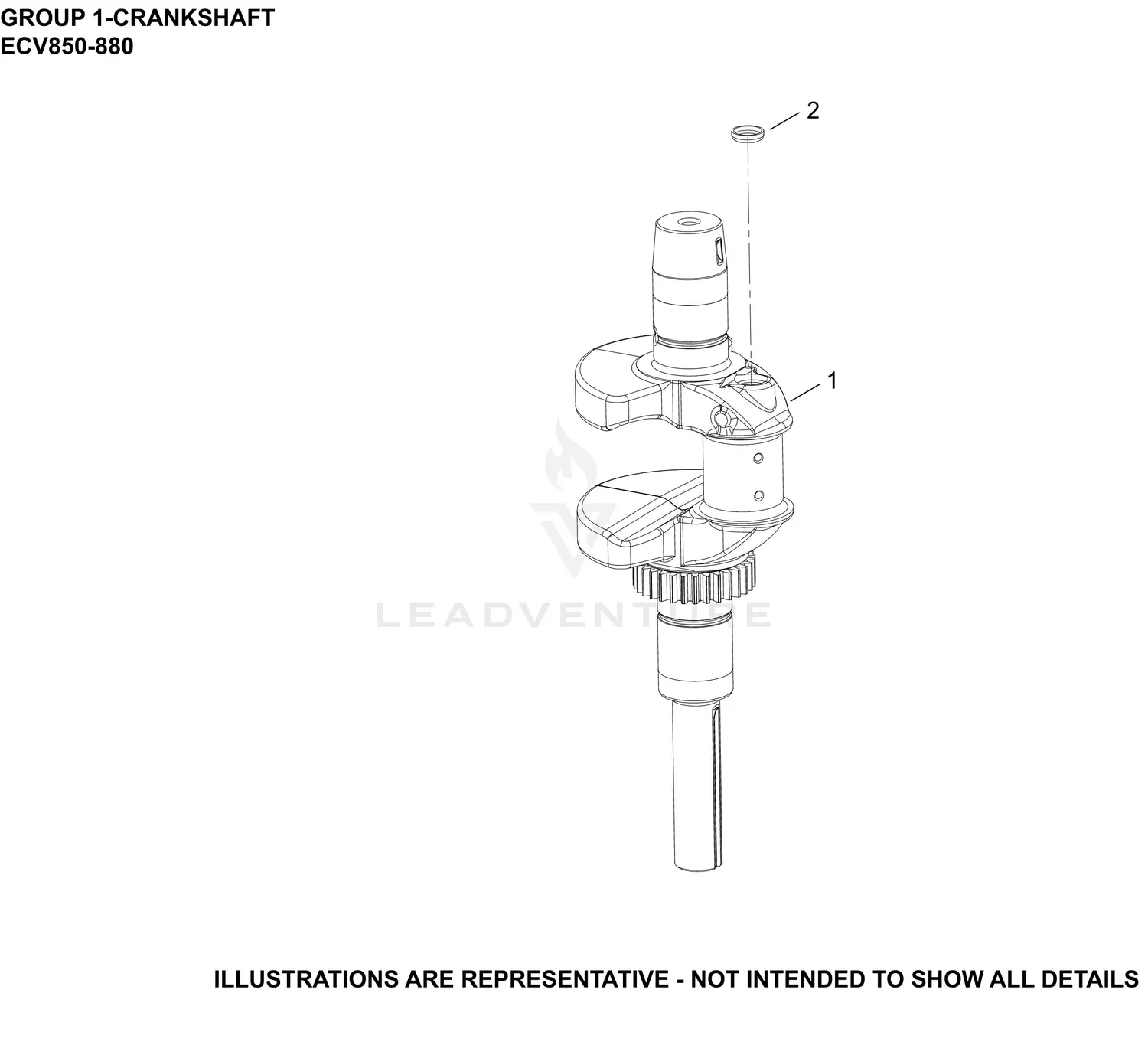 Kohler ECV850-3011 Dixie Chopper Parts Diagrams