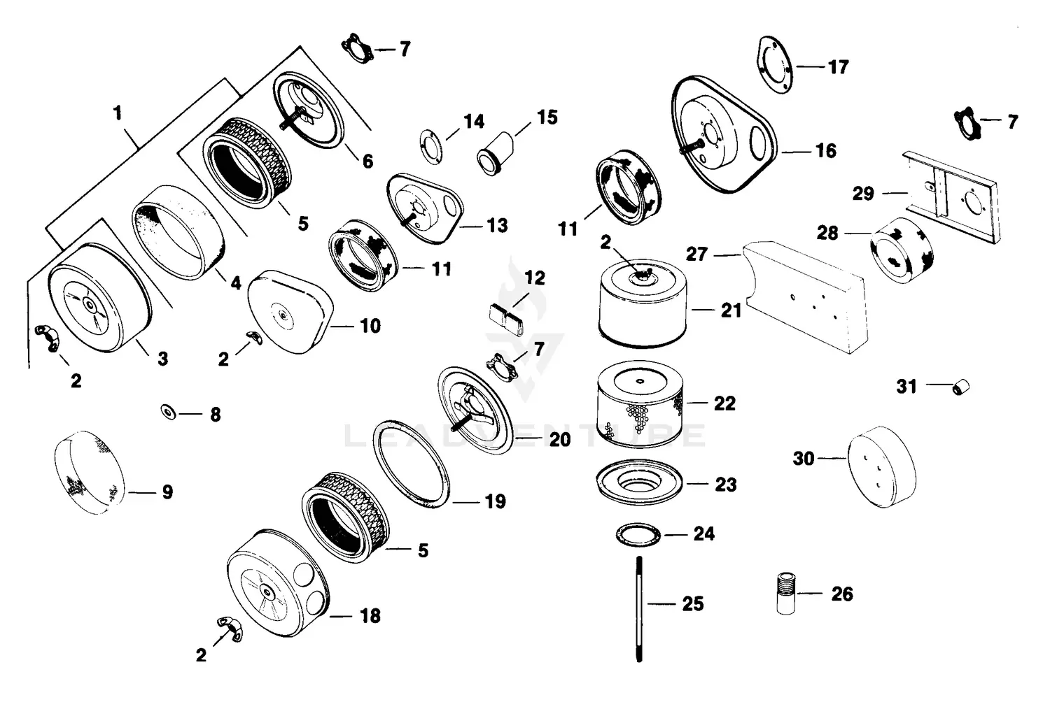 Kohler K301-47827 NATIONAL MOWER Parts Diagrams