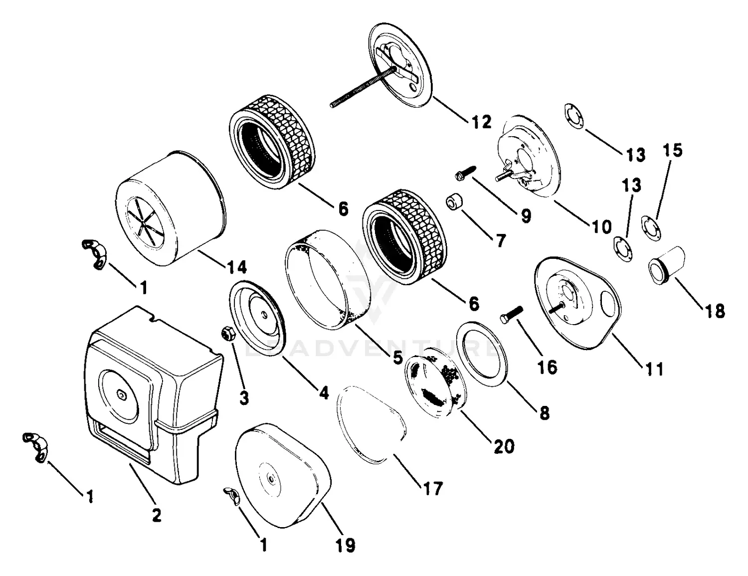 Kohler M10-461527 FEDERAL MOGUL Parts Diagrams
