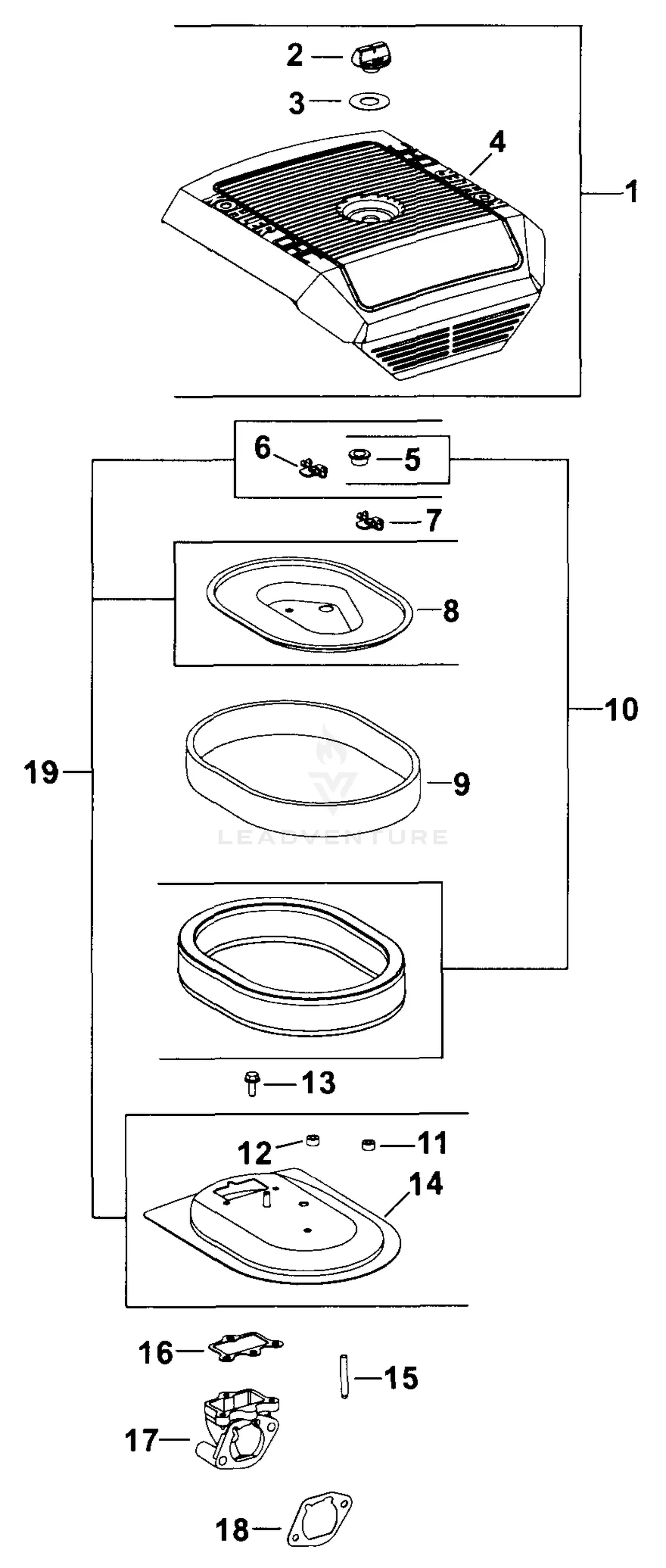 Kohler TH16-52524 TERRALIFT Parts Diagrams