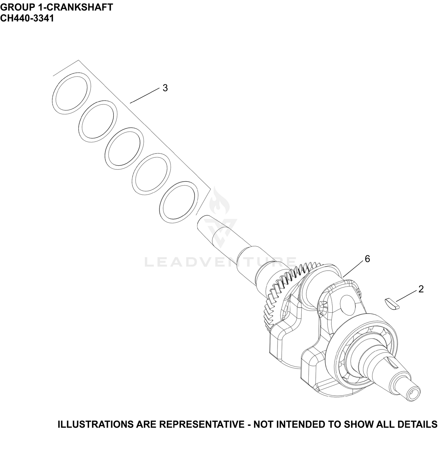 Kohler CH440-3341 SDMO Parts Diagrams
