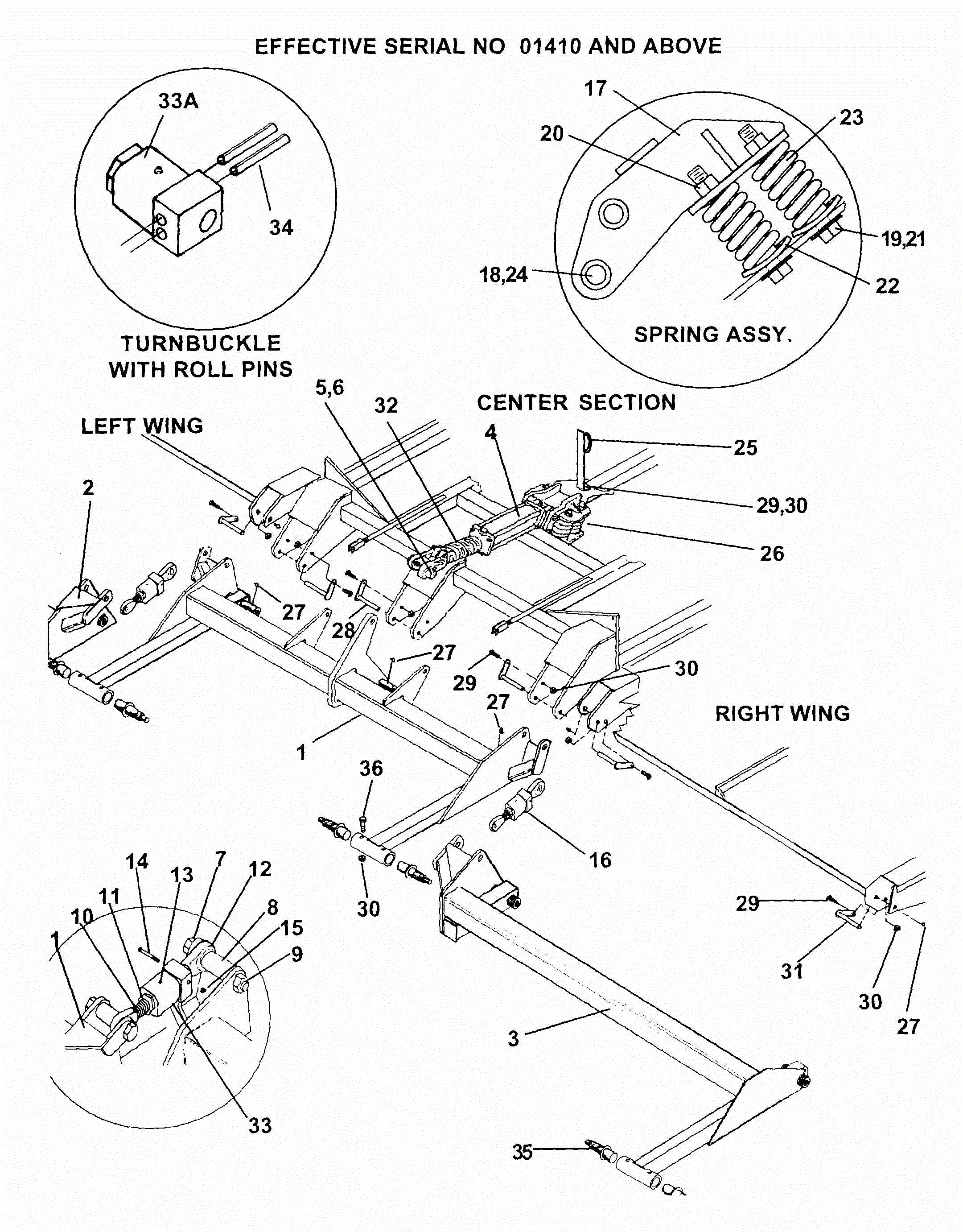 Alamo A14IV (Jan-96) Parts Diagrams