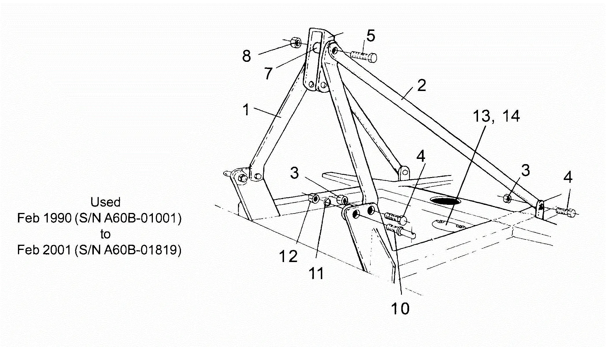 Alamo A60B (03/90 to 02/04) Archive Parts Diagrams