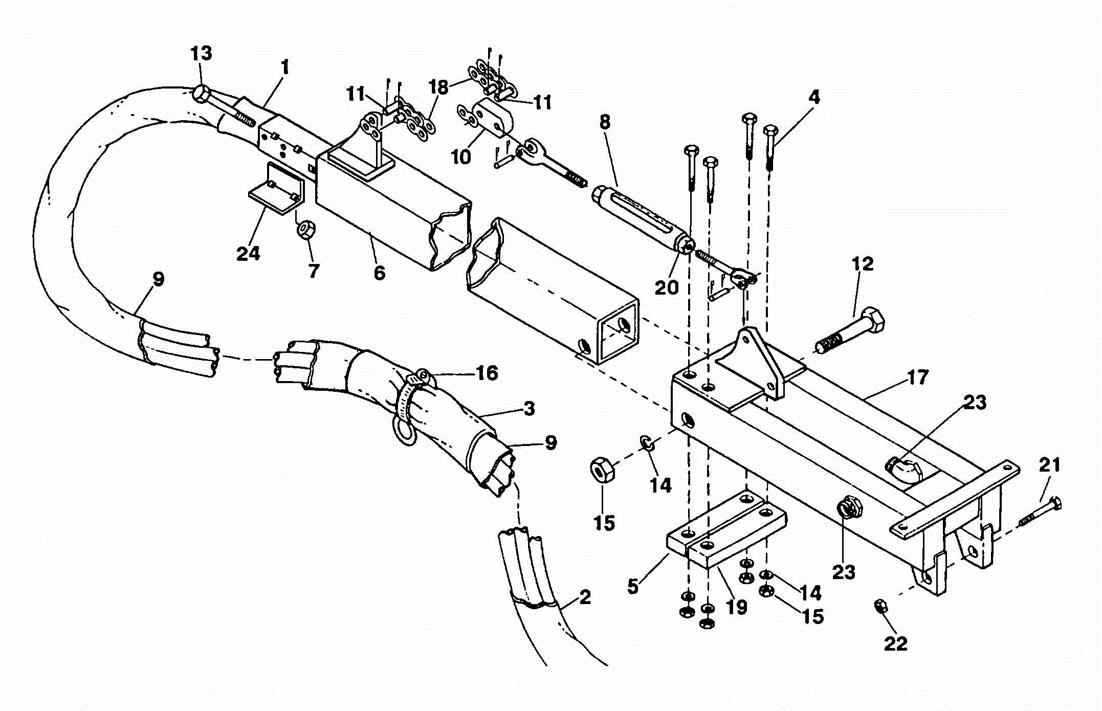 Alamo Boom Axe & Slopemower (Dec-96) Parts Diagrams